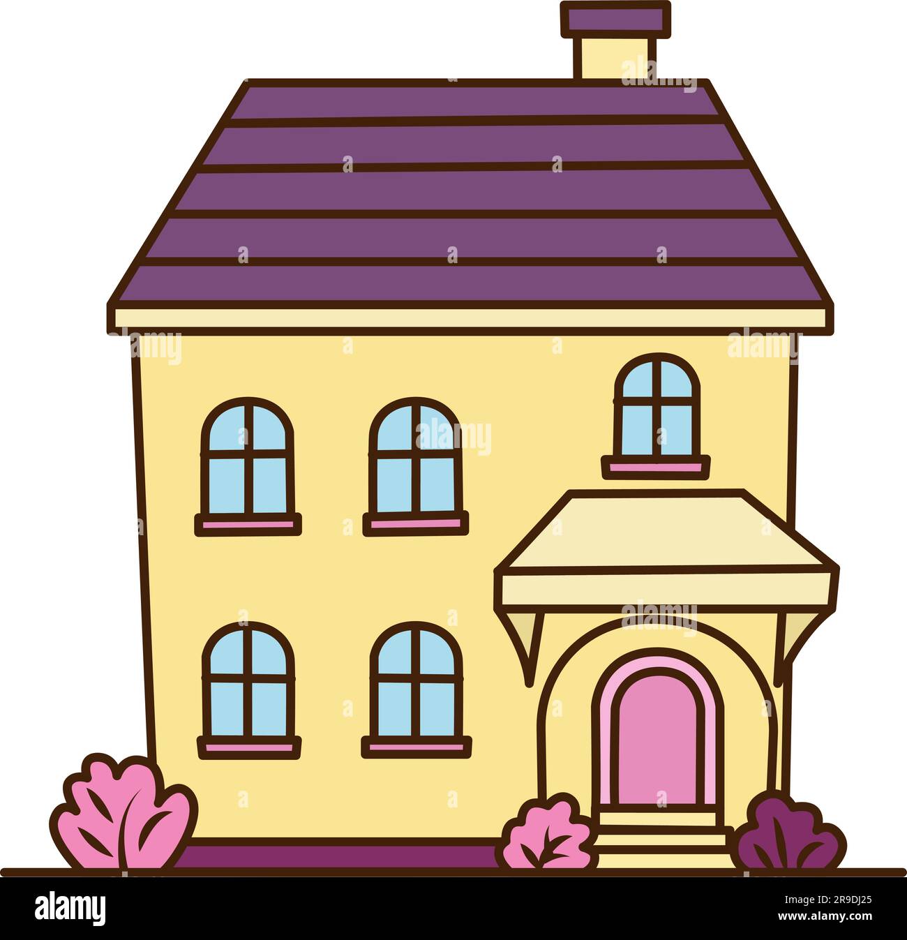 Two storey house icon icon cartoon hi-res stock photography and images ...