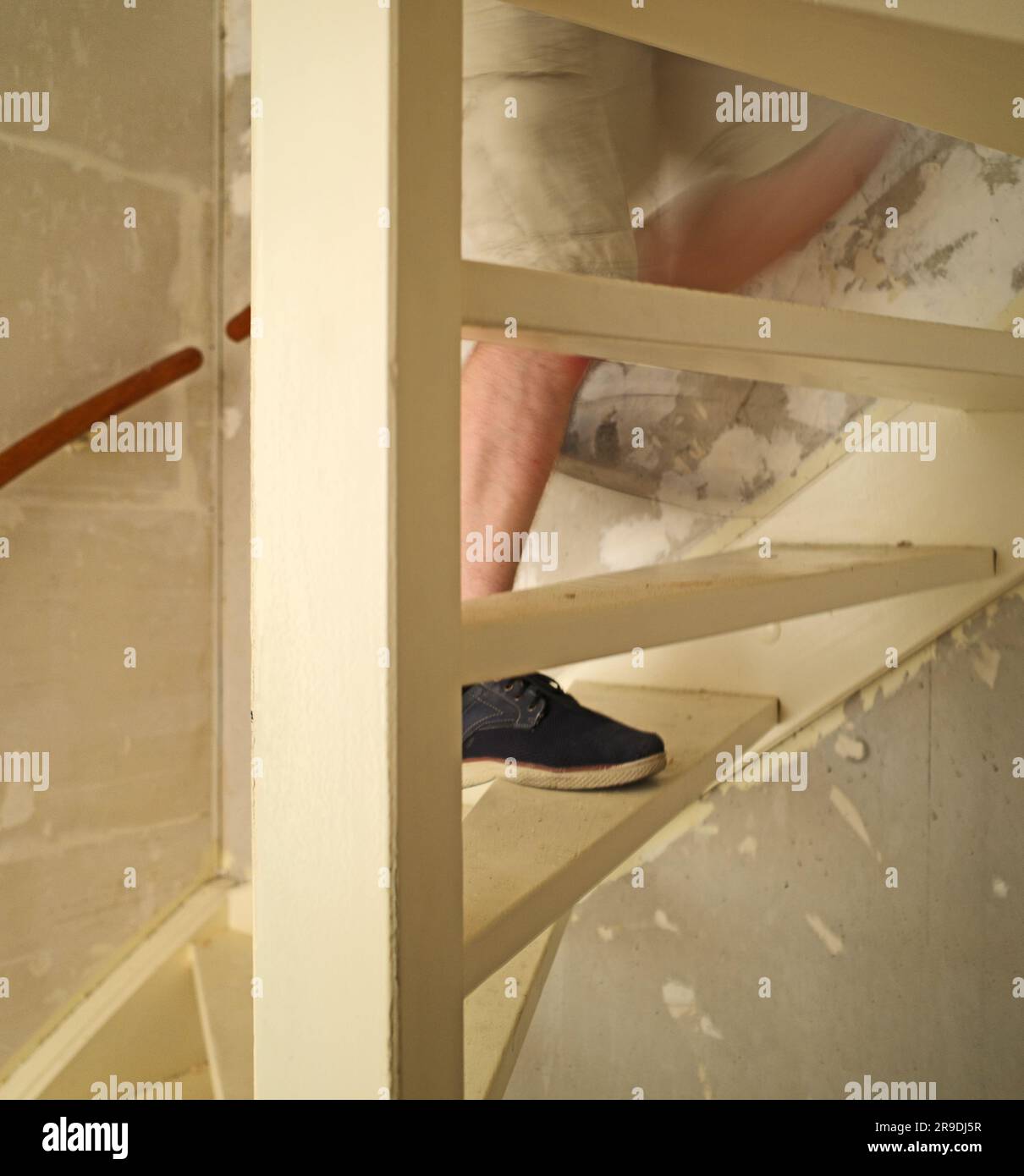 Inside stairs feet climb hi-res stock photography and images - Alamy