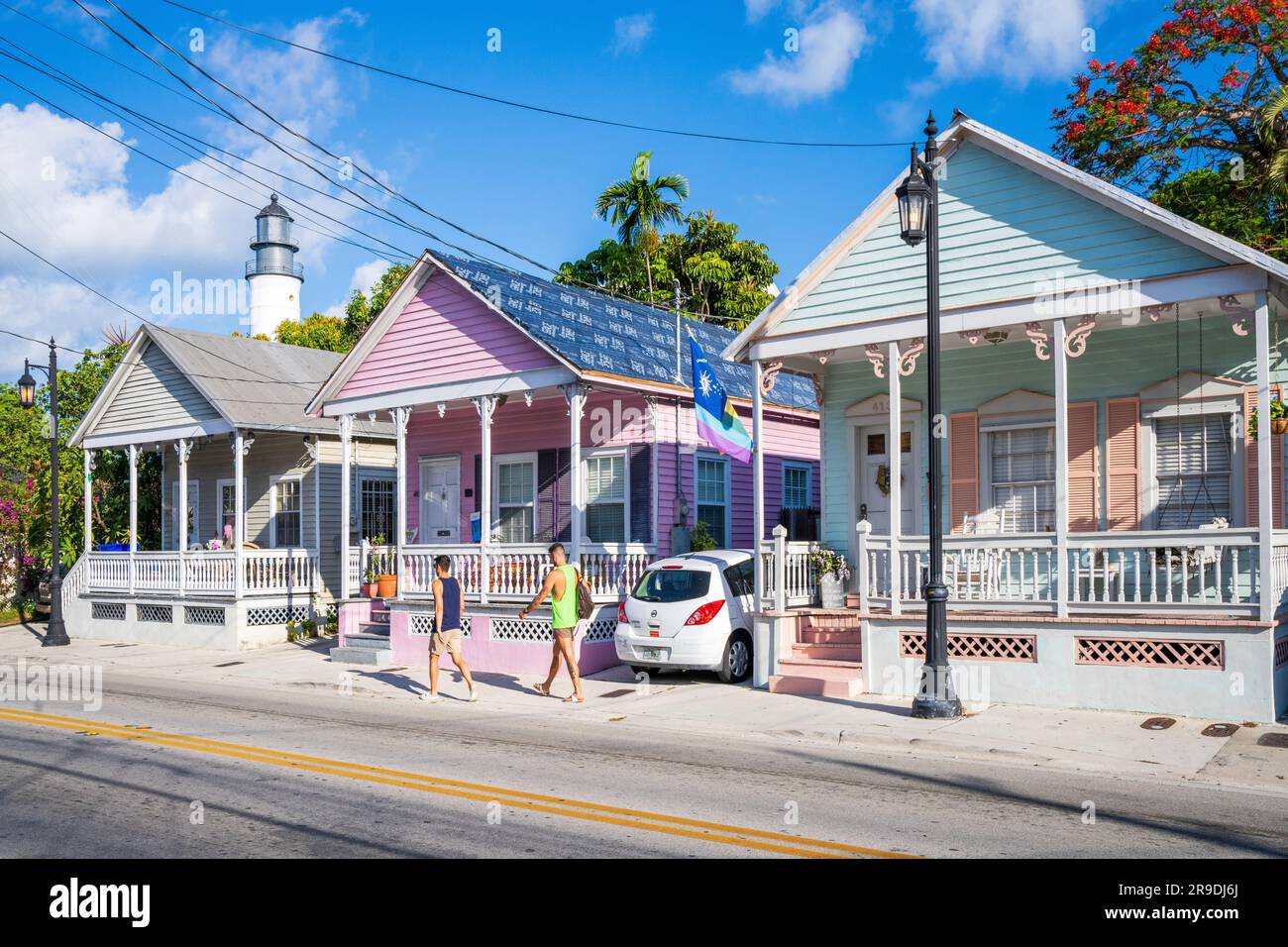 Tropical Architecture Key West, Florida, USA Stock Photo - Alamy