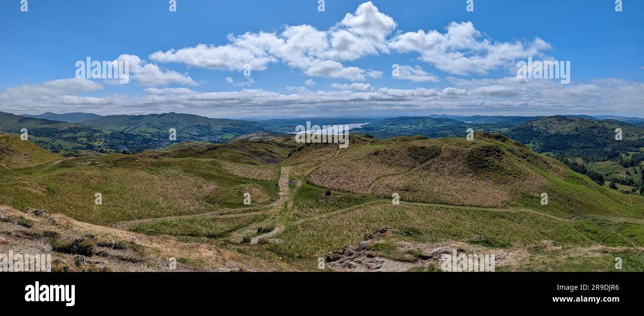 Lake District Landscape around Ambleside, Windemere and Grasmere ...
