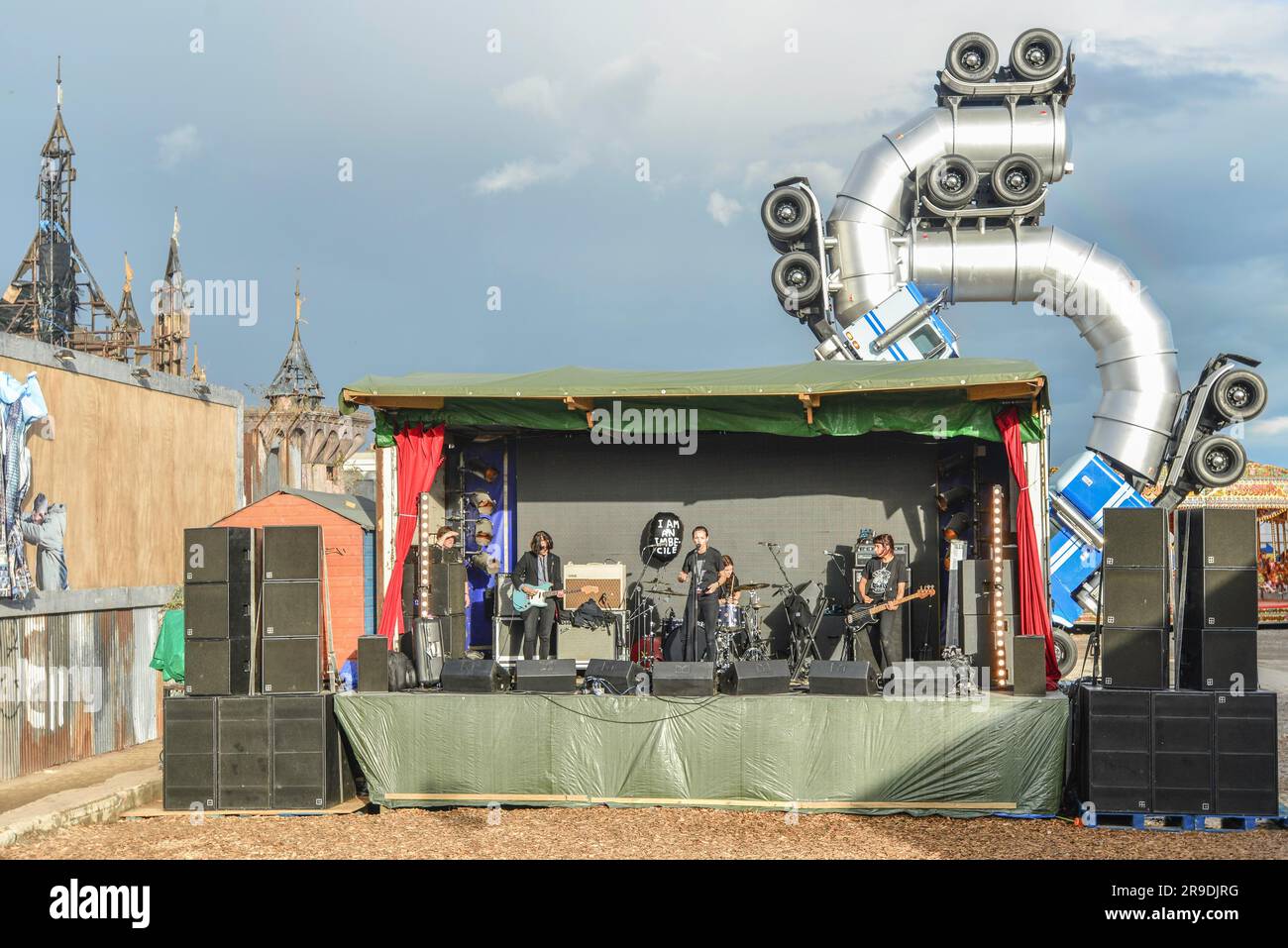 Savages at Dismaland 2015 Stock Photo - Alamy
