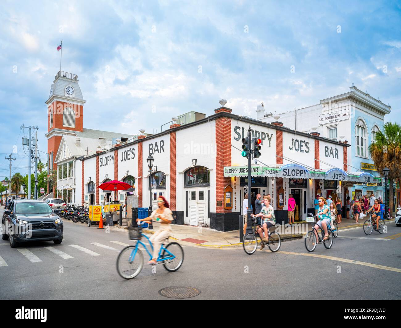 Duval Street, Typical Famous Architecture Key West, Florida, USA Stock ...
