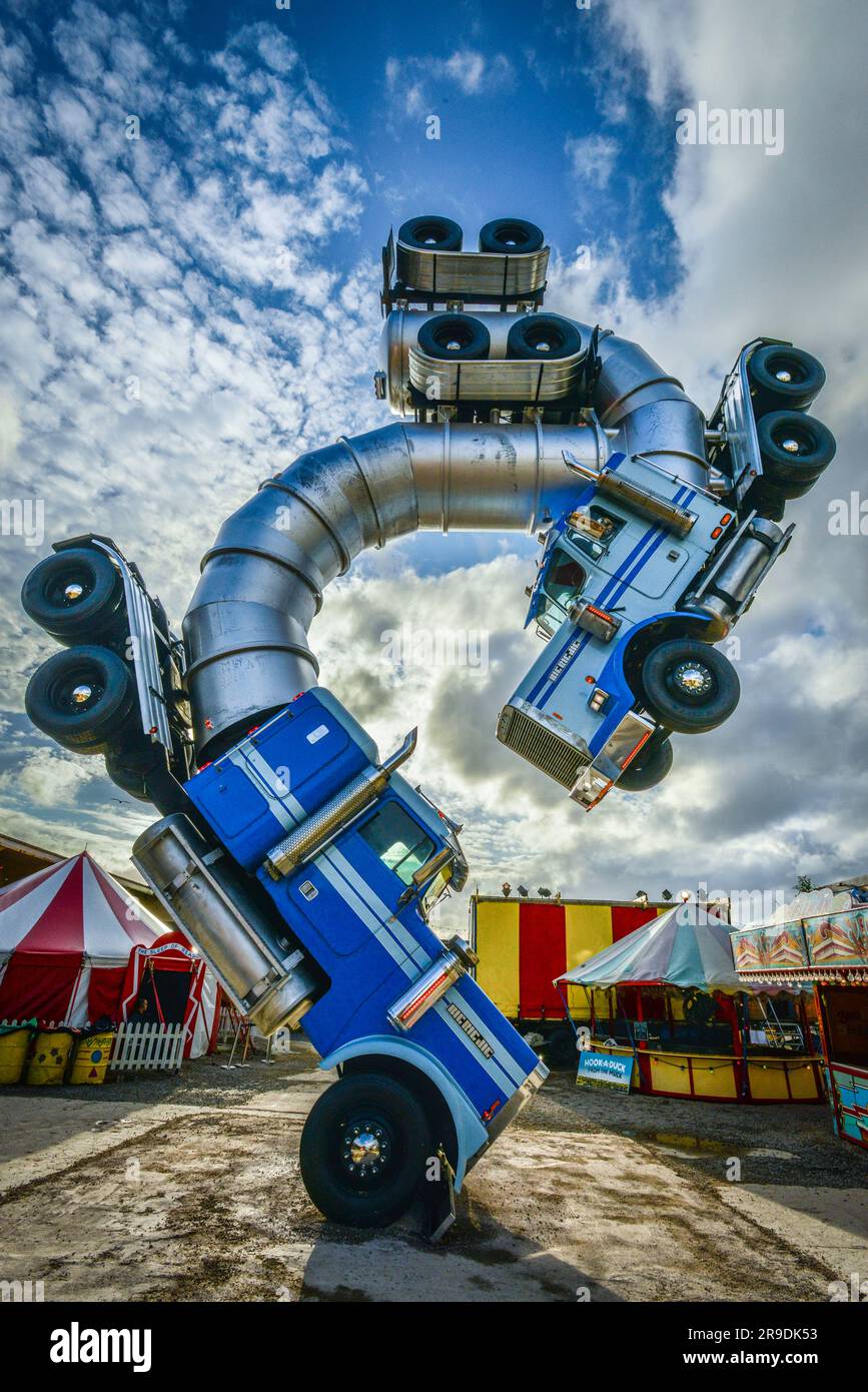 Mike Ross Big Rig Jig at Dismaland Stock Photo - Alamy