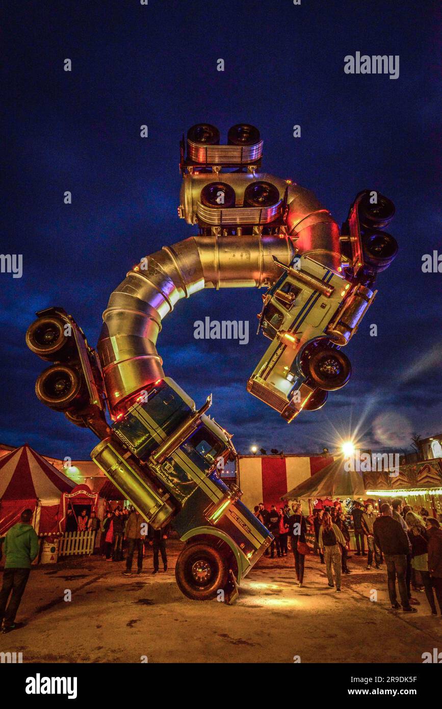 Mike Ross Big Rig Jig at Dismaland Stock Photo - Alamy
