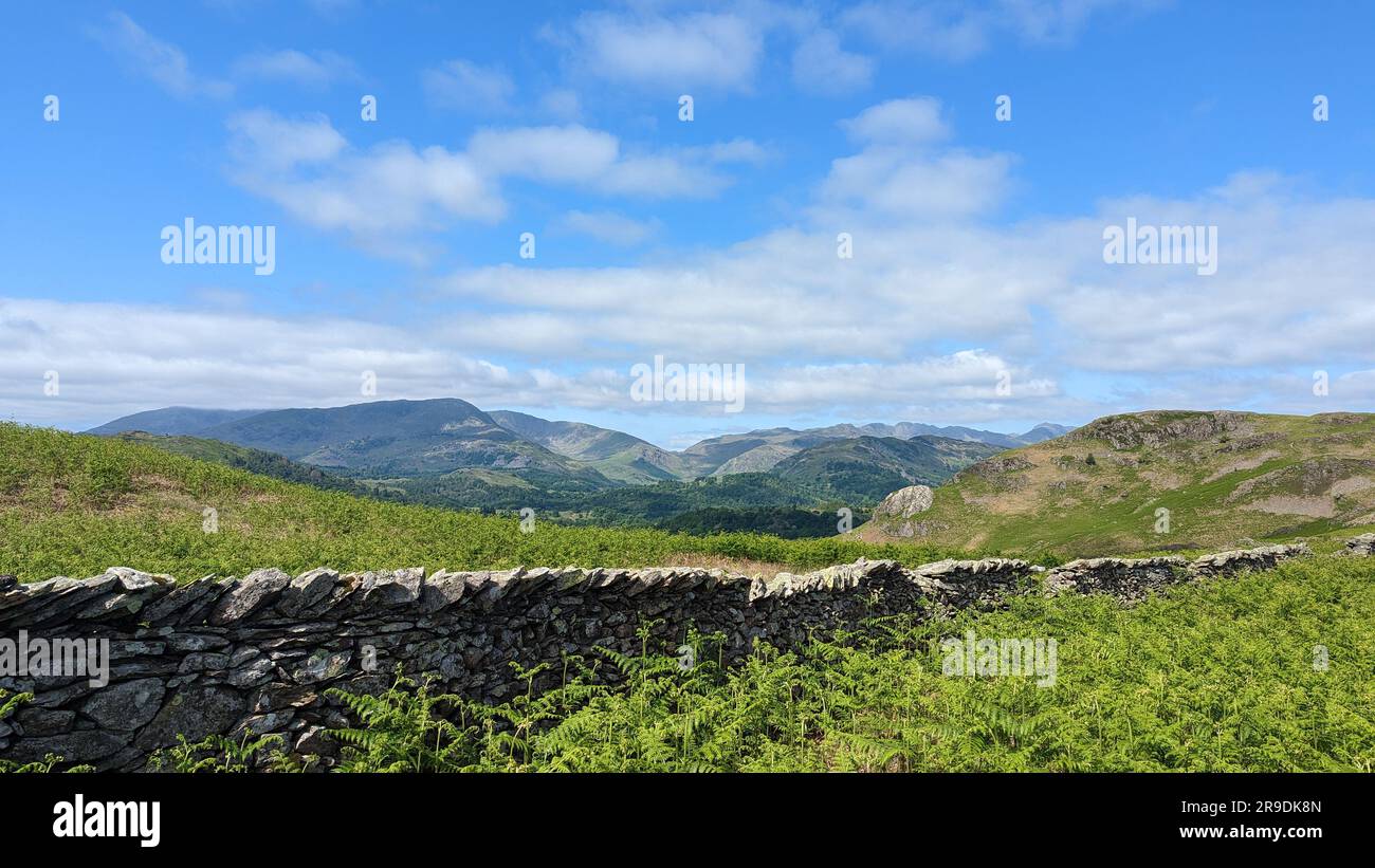 Lake District Landscape around Ambleside, Windemere and Grasmere walk ...