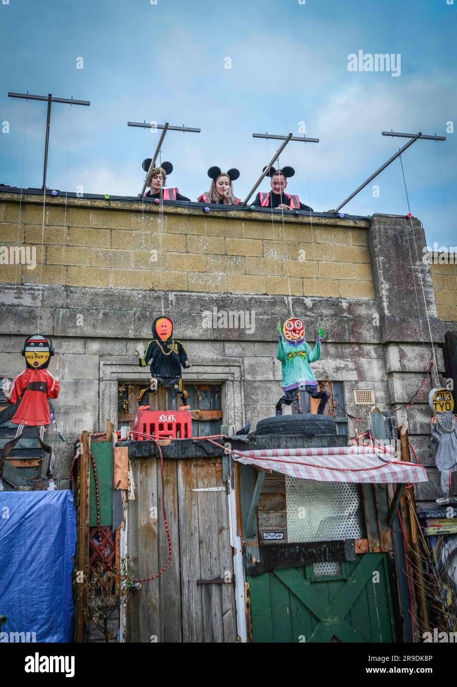 Paul Insect Puppets at Dismaland Stock Photo - Alamy