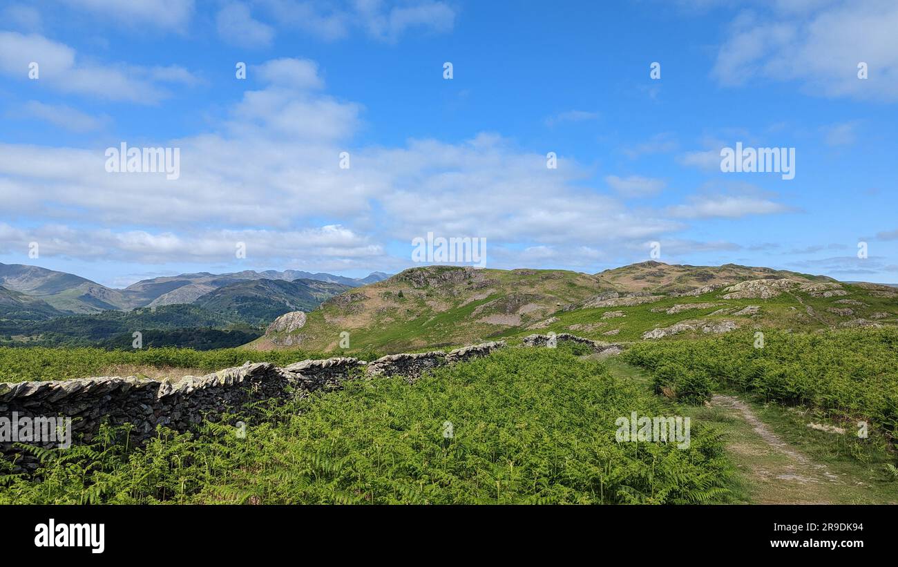 Lake District Landscape around Ambleside, Windemere and Grasmere walk ...