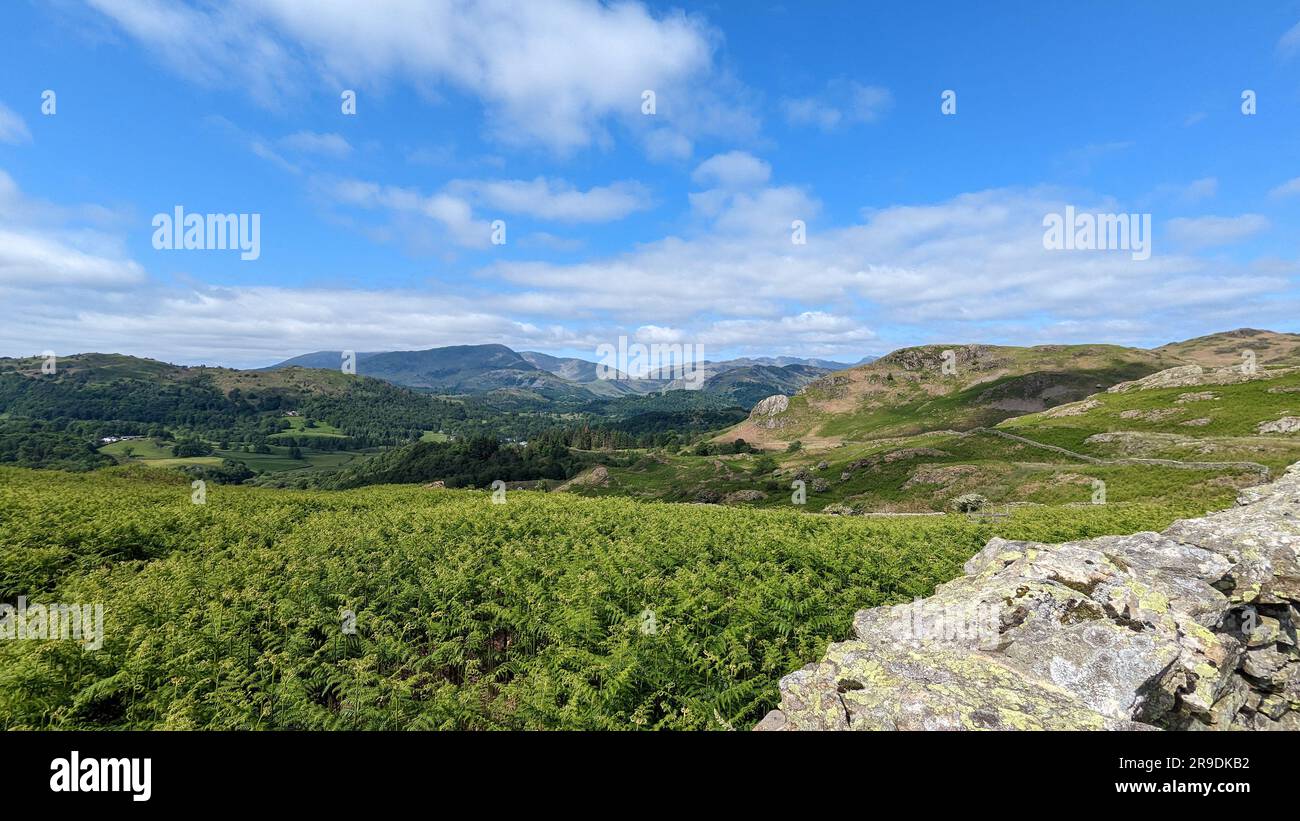 Lake District Landscape around Ambleside, Windemere and Grasmere walk ...