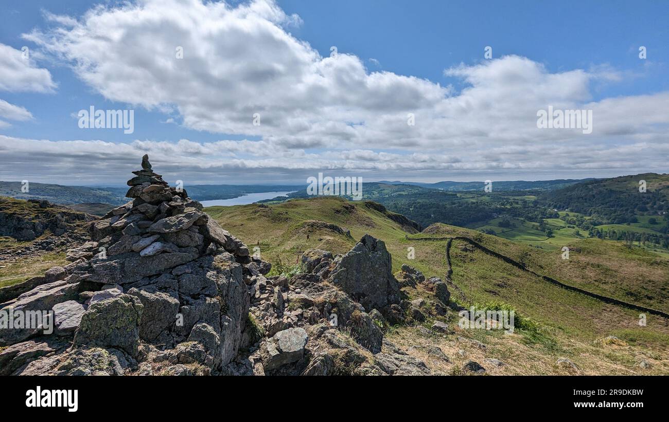 Lake District Landscape around Ambleside, Windemere and Grasmere walk ...
