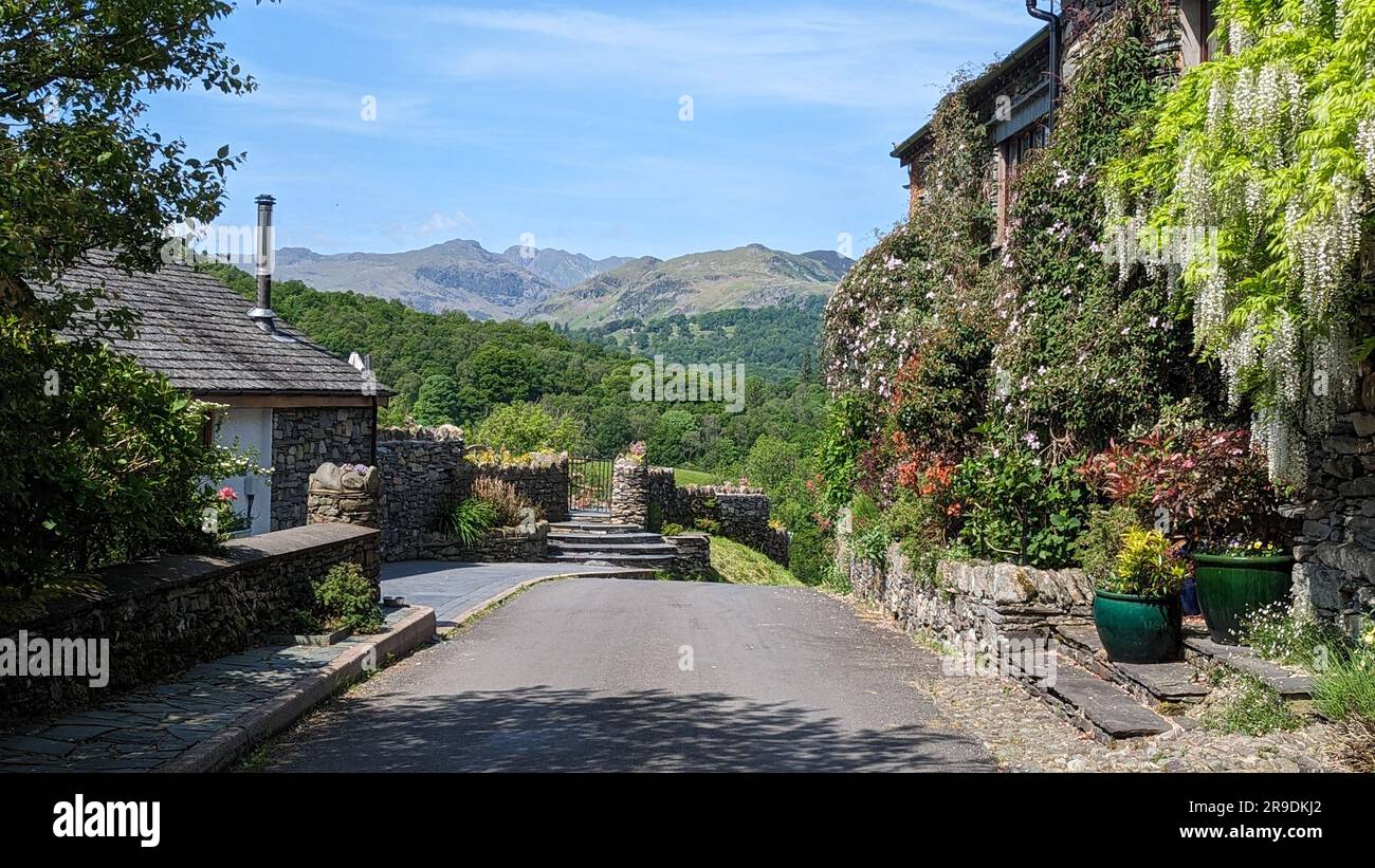 Lake District Landscape around Ambleside, Windemere and Grasmere ...