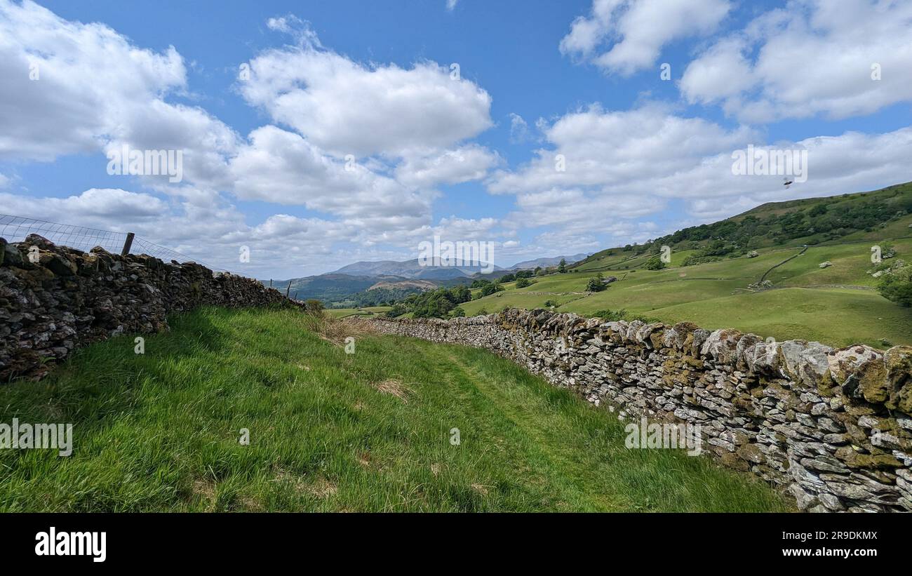 Lake District Landscape around Ambleside, Windemere and Grasmere walk ...