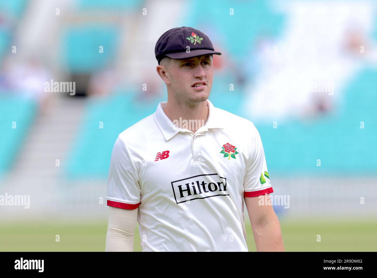 London, UK. 26th June, 2023. Lancashire's Jack Blatherwick as Surrey ...