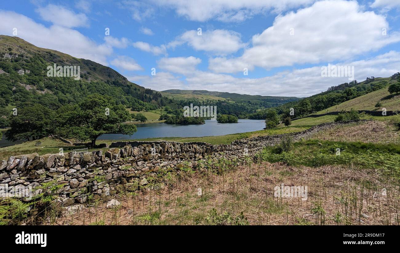 Lake District Landscape around Ambleside, Windemere and Grasmere Lake ...