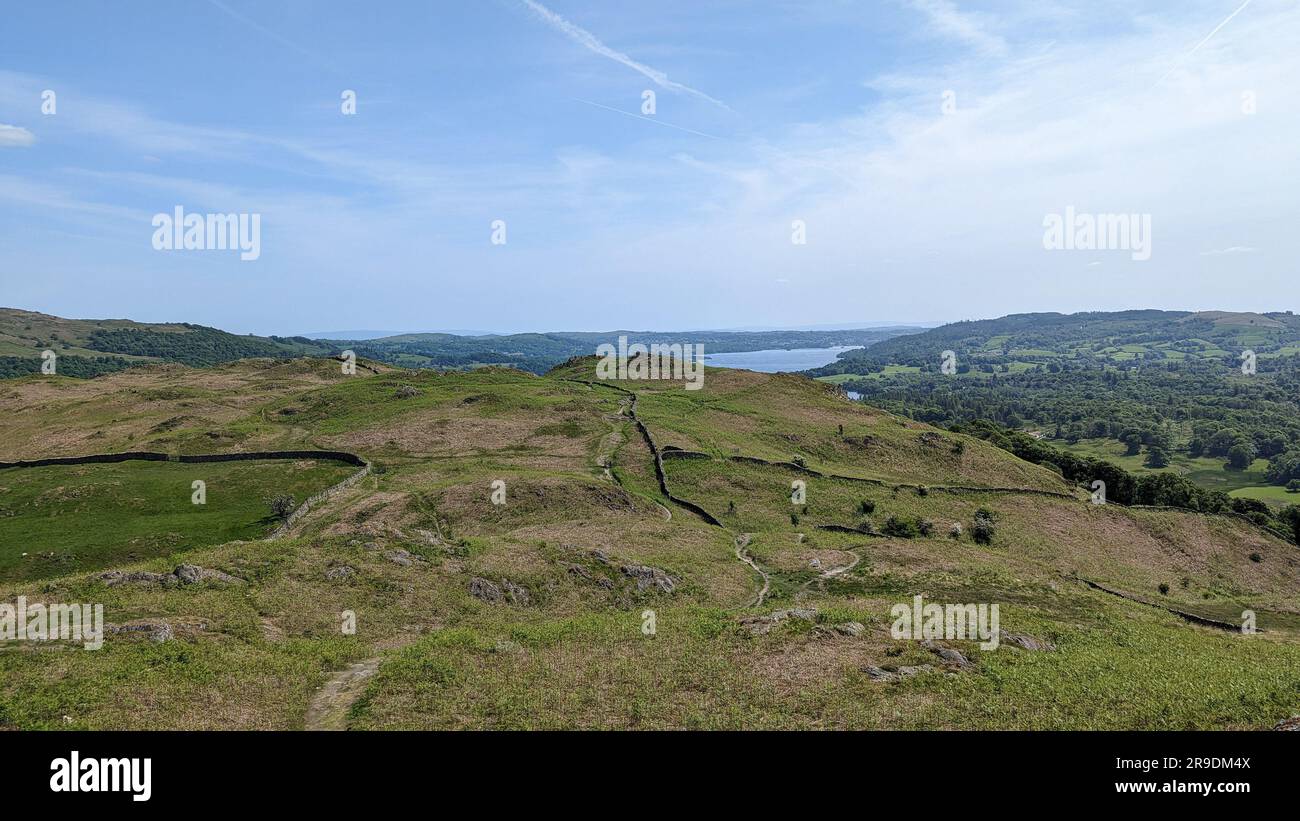 Lake District Landscape around Ambleside, Windemere and Grasmere walk ...