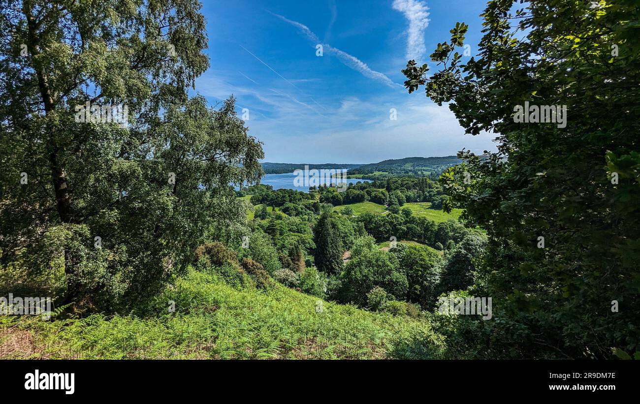 Lake District Landscape around Ambleside, Windemere and Grasmere views ...
