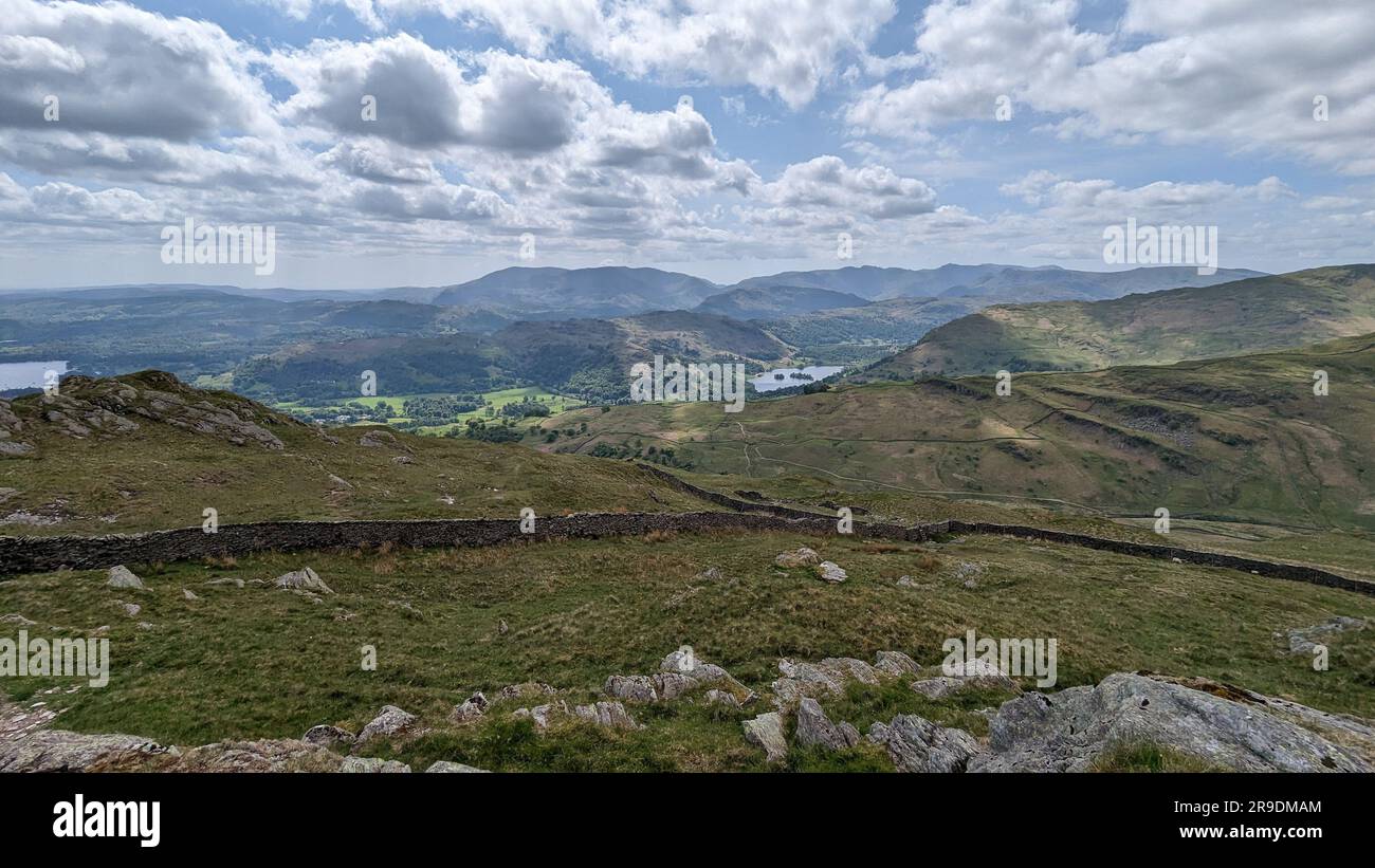 Lake District Landscape around Ambleside, Windemere and Grasmere walk ...