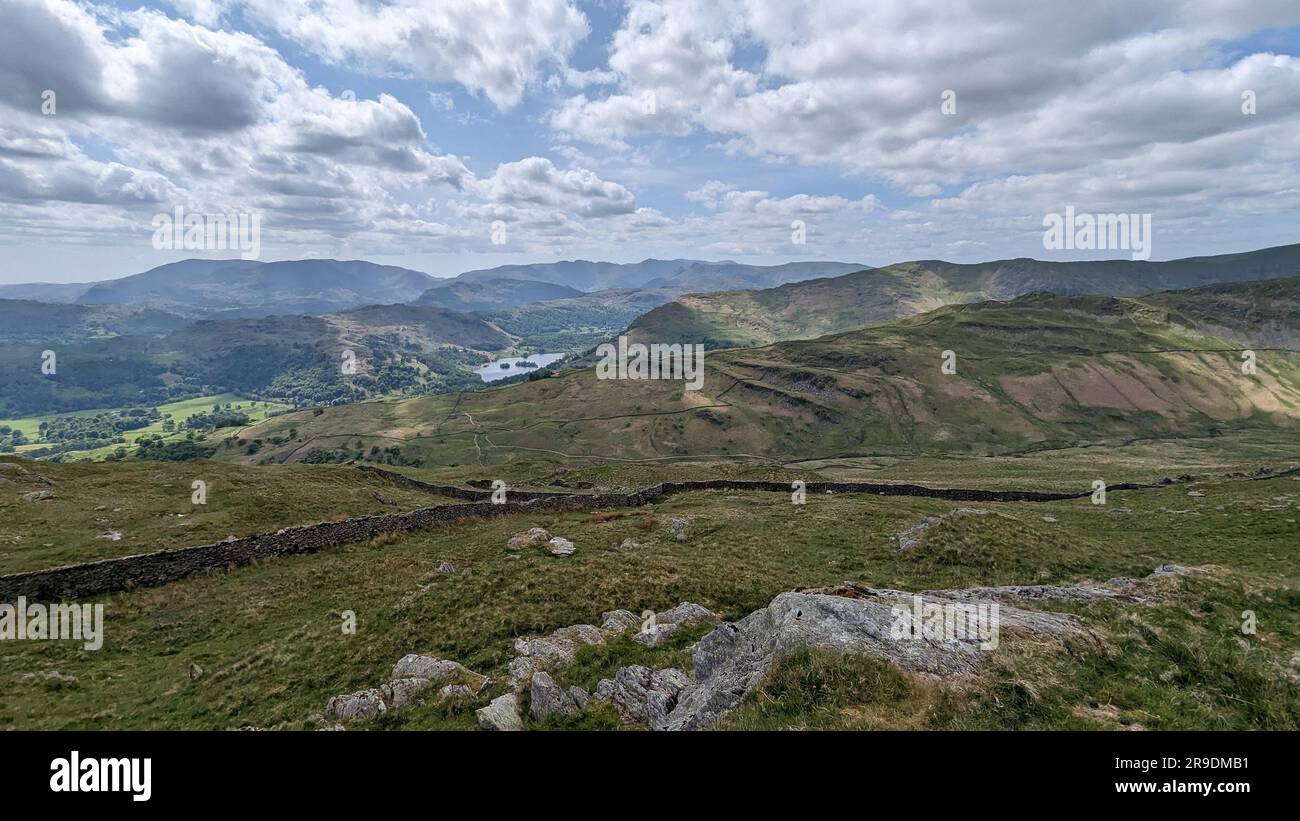 Lake District Landscape around Ambleside, Windemere and Grasmere walk ...