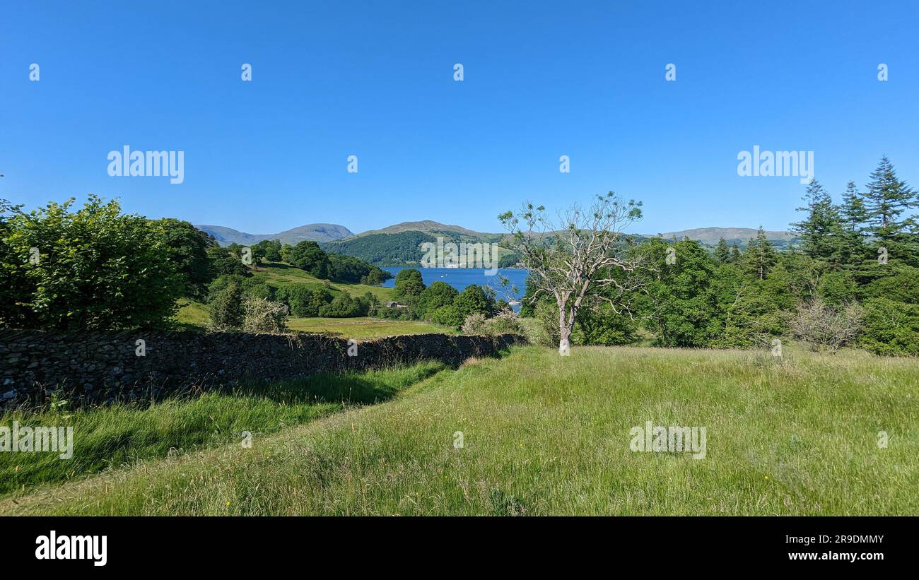 Lake District Landscape around Ambleside, Windemere and Grasmere the ...