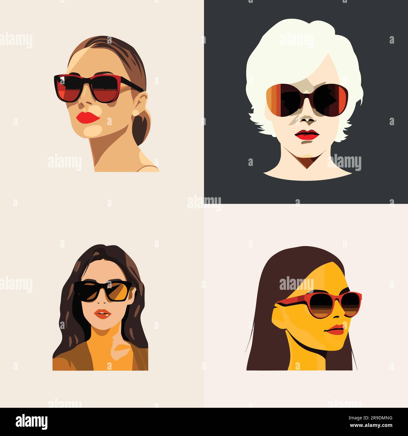 Woman wearing glasses woman wearing glasses Stock Vector Images - Alamy