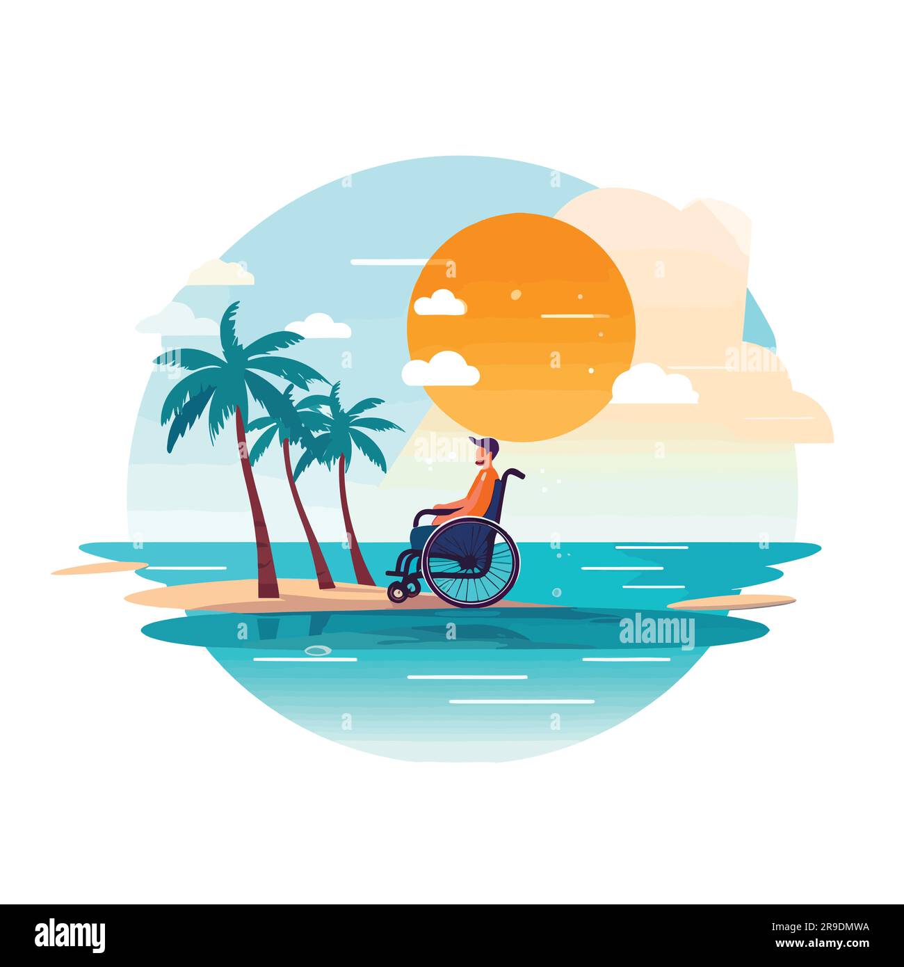 Beach chair man Stock Vector Images - Alamy
