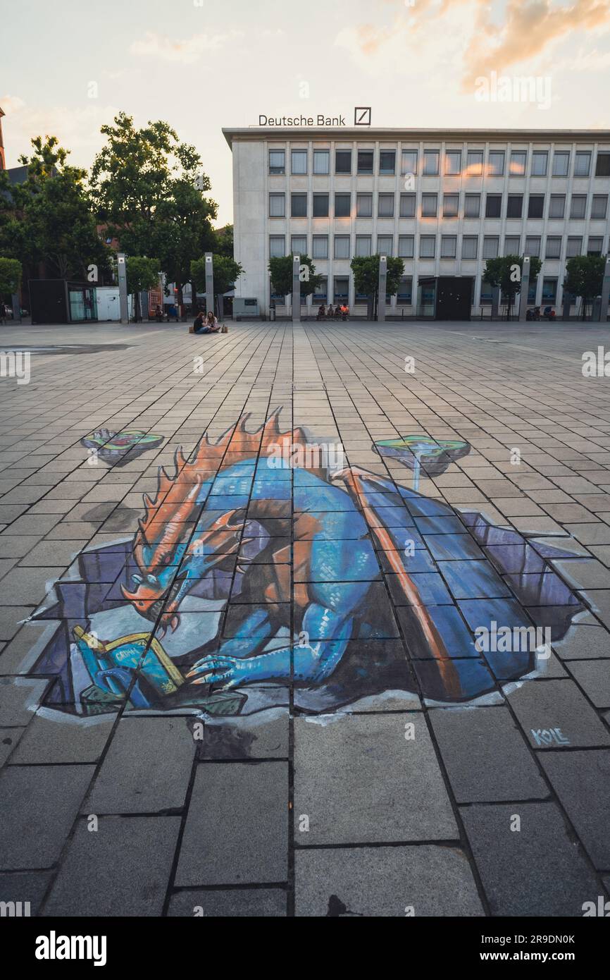 3d pavement art hi-res stock photography and images - Alamy