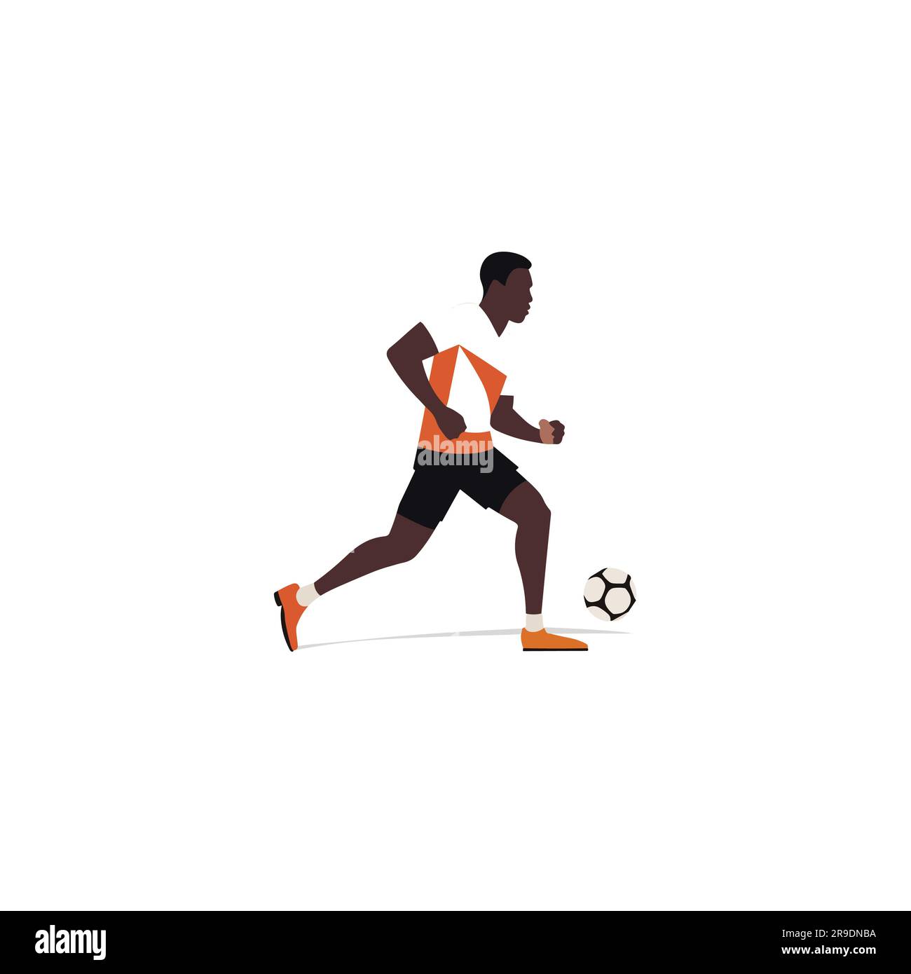 3d white man soccer ball Stock Vector Images - Alamy