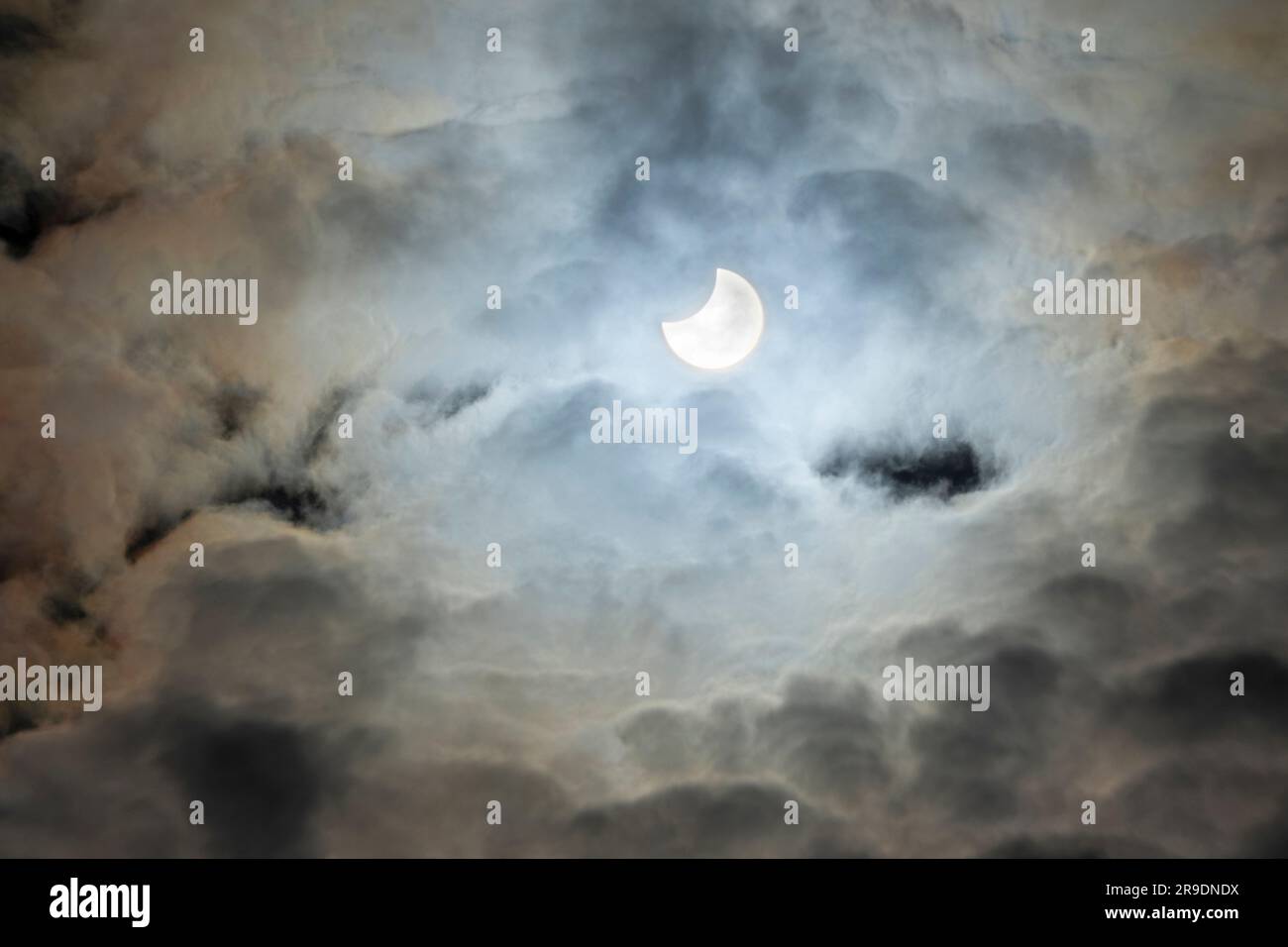 Partial eclipse of the sun. Germany Stock Photo - Alamy