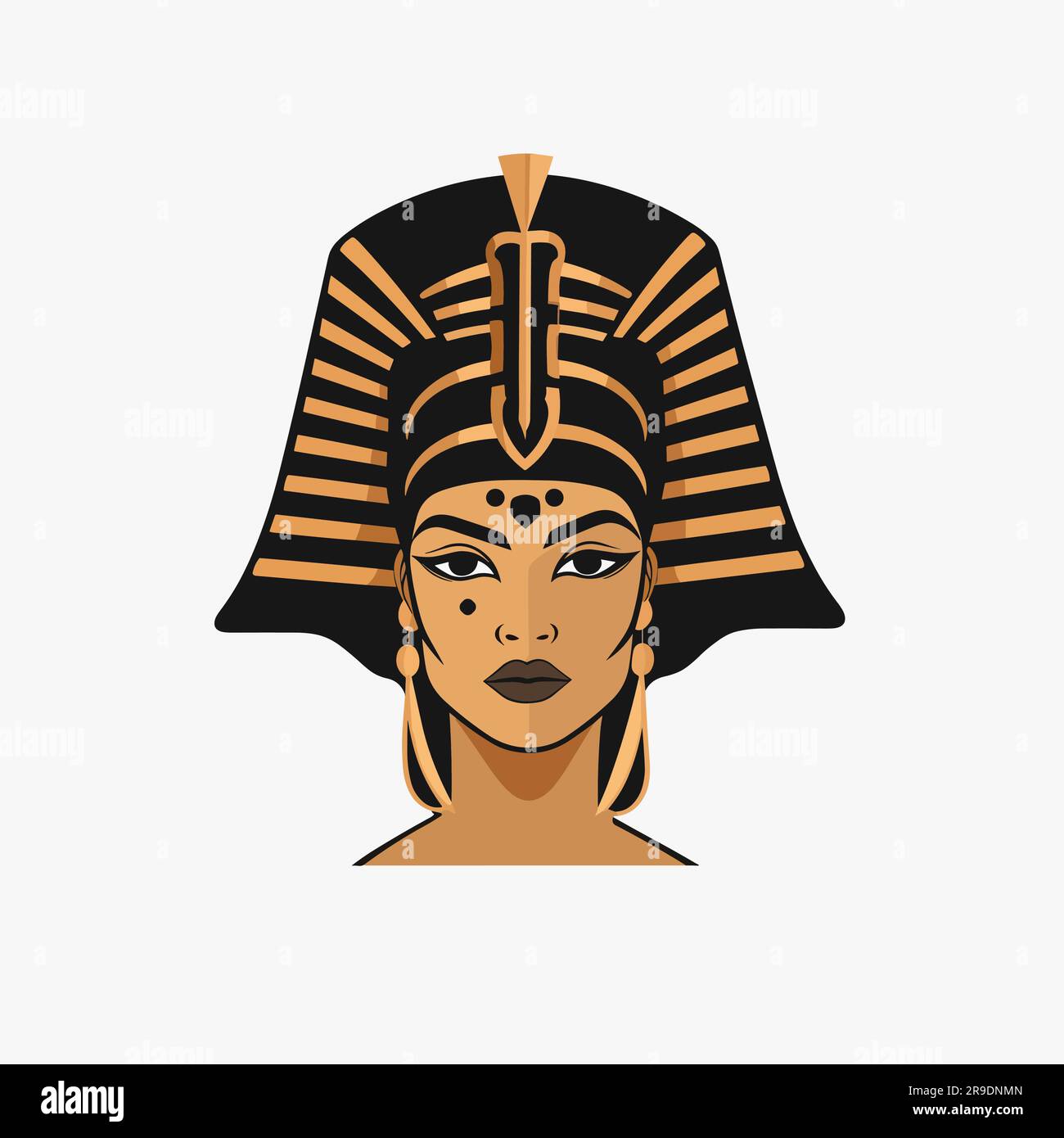 Ancient egyptian cleopatra drawing Stock Vector Images - Alamy