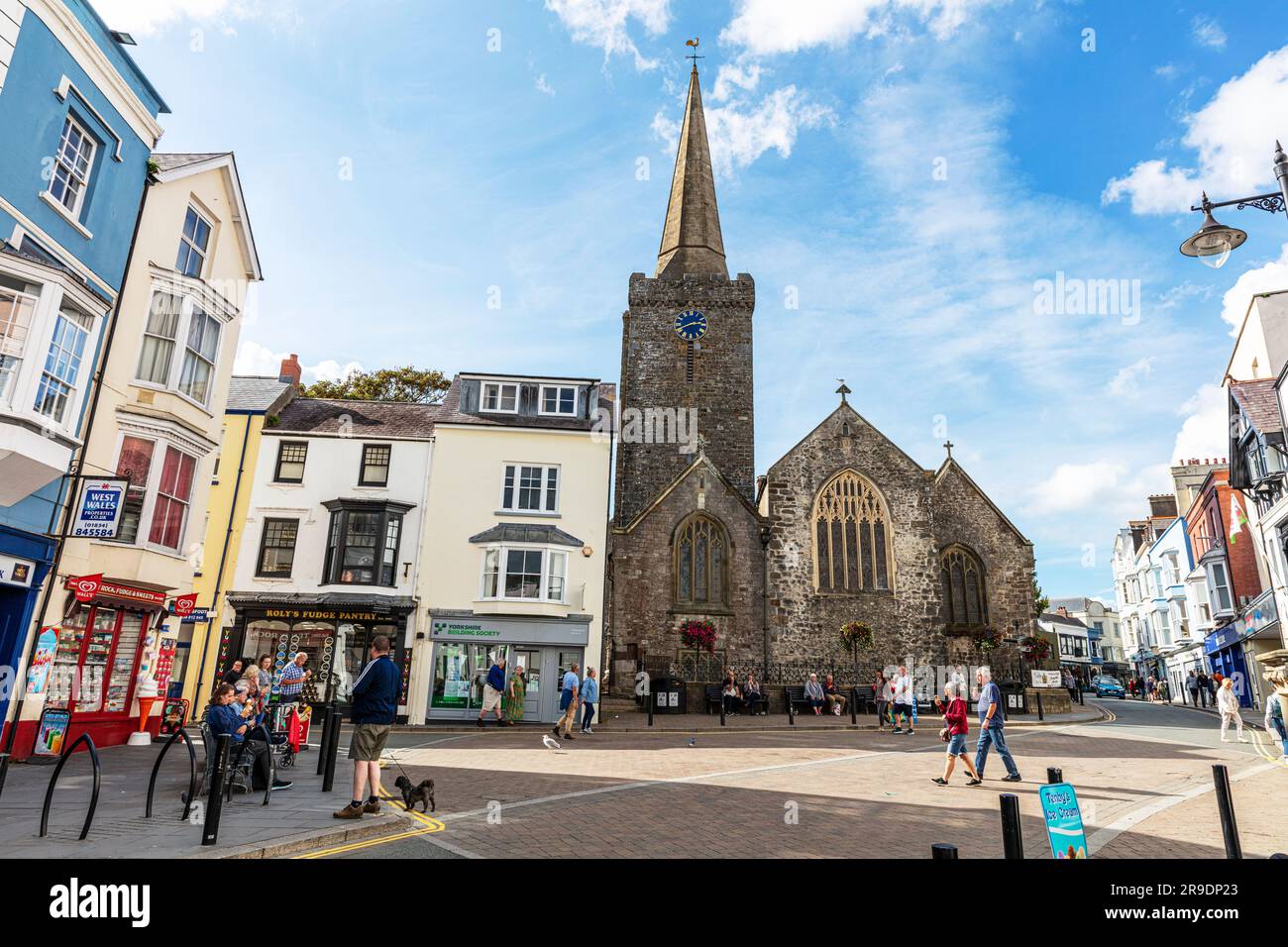 Tenby, Pembrokeshire, Wales, Tenby Town Centre, Tenby Wales, Tenby UK ...