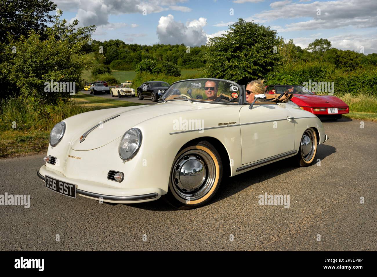 Porsche Speedster 356a, white convertible German classic Stock Photo ...