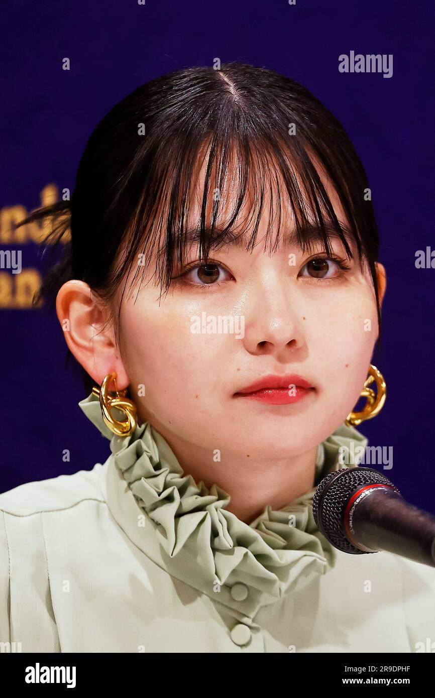 June 26, 2023, Tokyo, Japan: Japanese actress Anna Yamada attends a Q&A ...