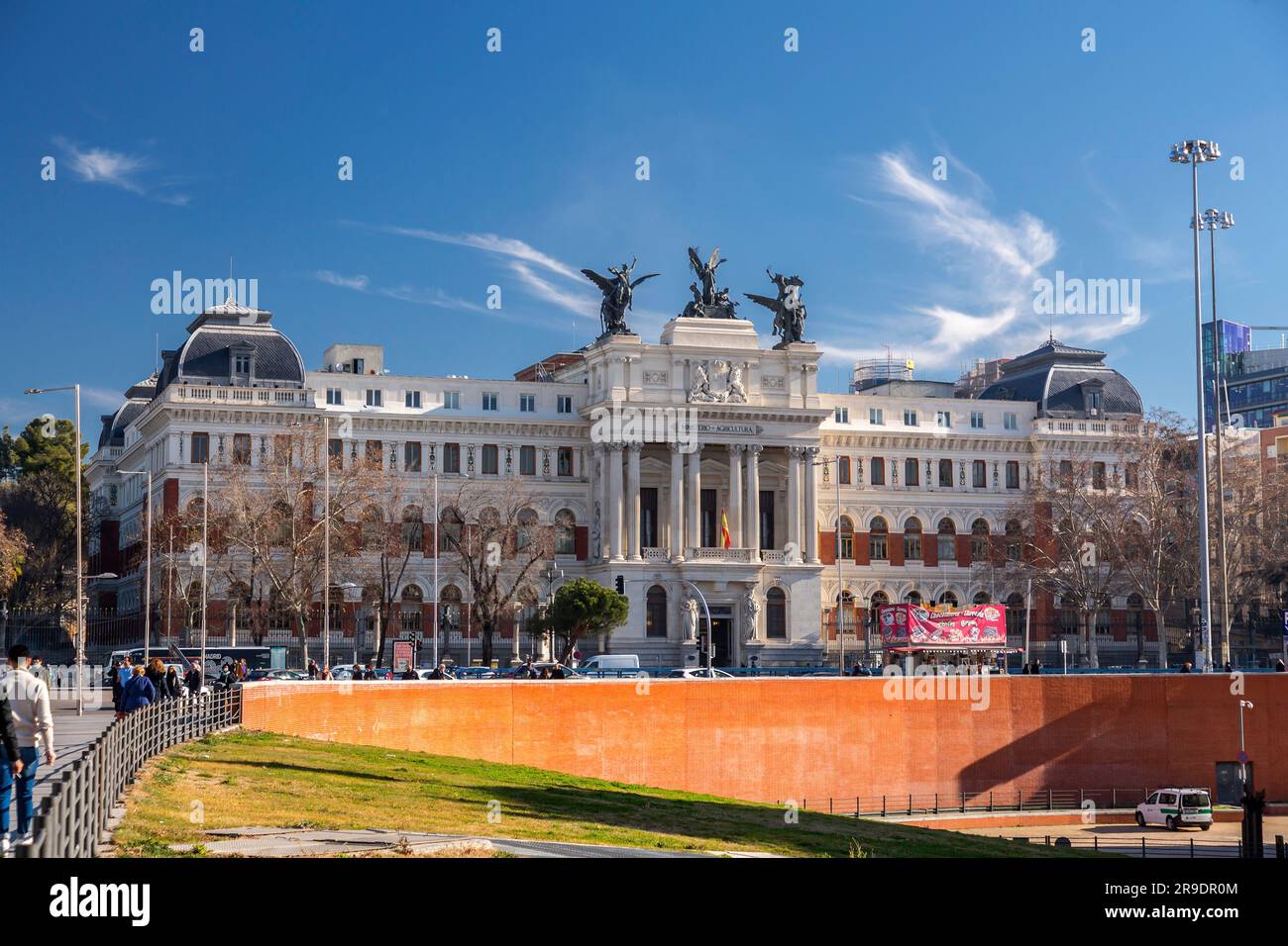 Madrid, Spain-FEB 17, 2022: The Palace of Fomento, also known as the ...