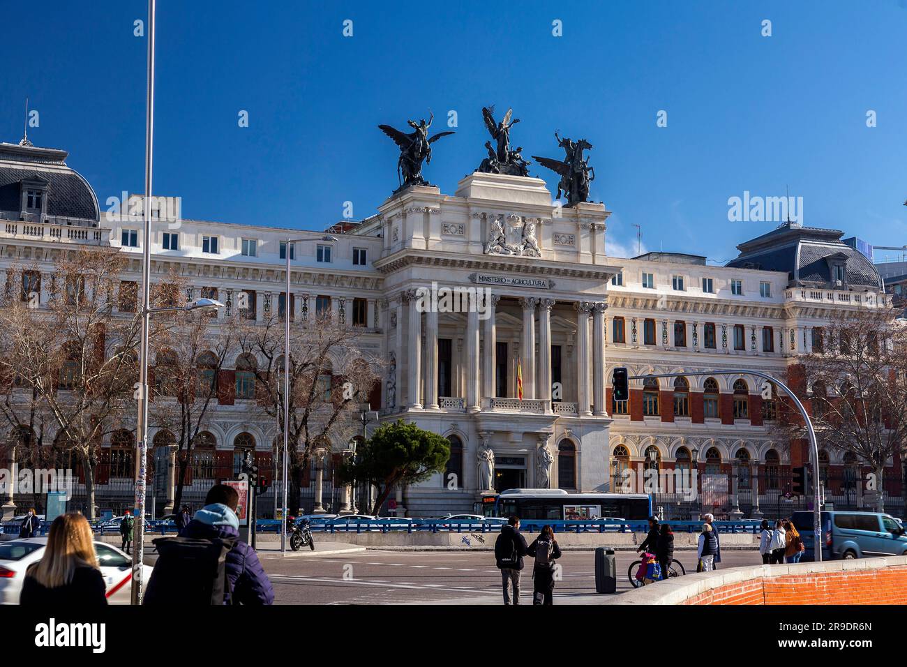 Madrid, Spain-FEB 17, 2022: The Palace of Fomento, also known as the ...