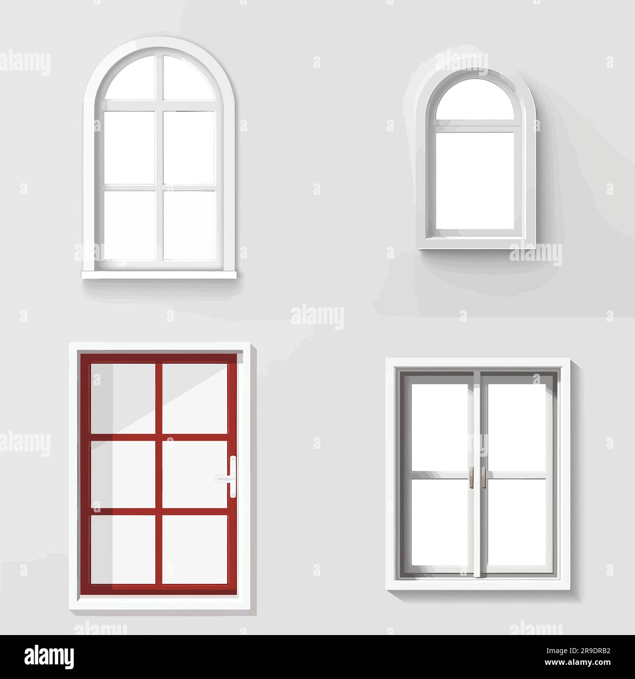 Clean window frames Stock Vector Images - Alamy