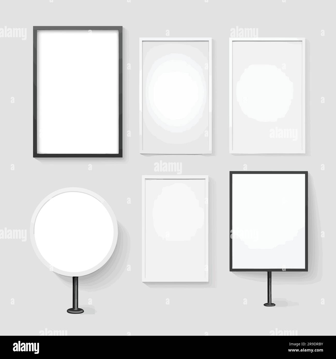 Empty street signs Stock Vector Images - Alamy