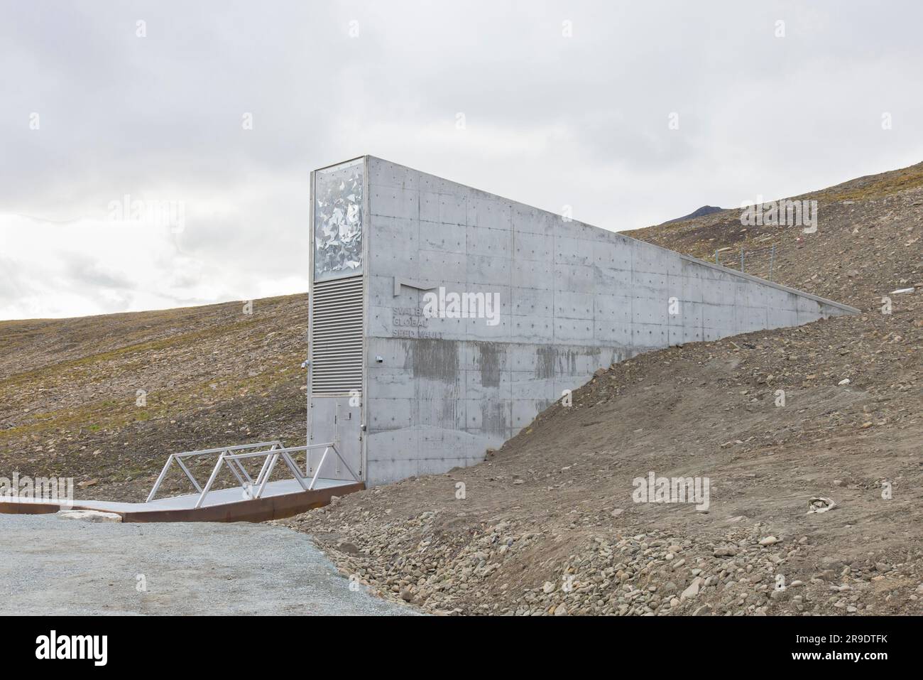 Entrance to Svalbard Global Seed Vault, largest seedbank wordwide ...