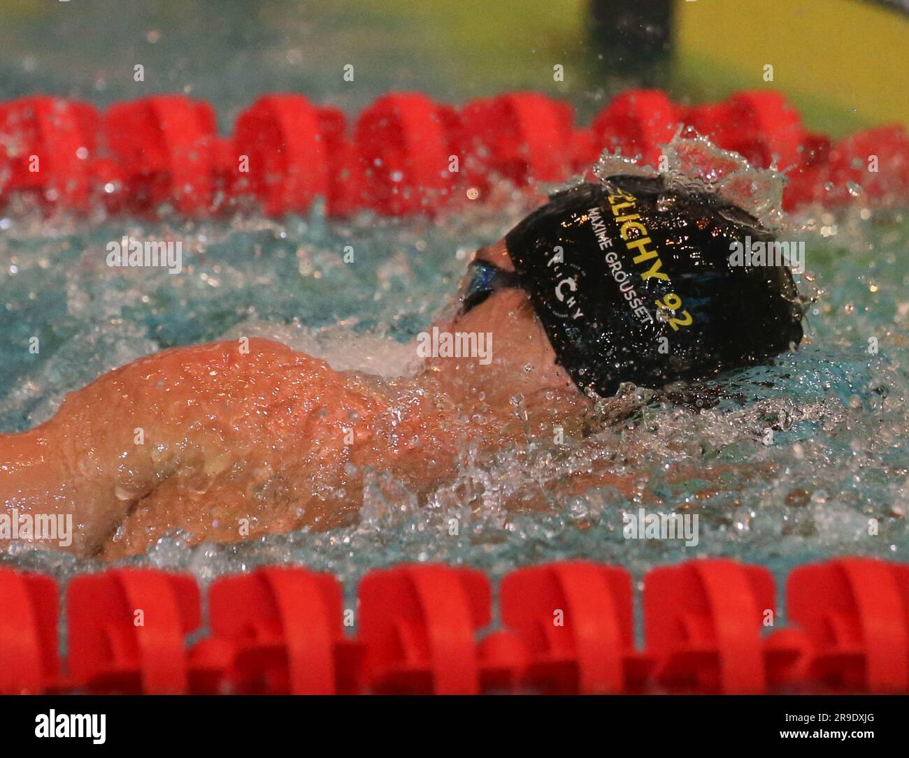 Maxime Grousset of Clichy Men Final 100m freestyle during the French ...
