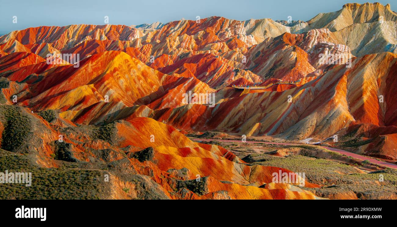 Colourful Hills Scenic Area of Zhangye National Geopark Zhangye Danxia ...