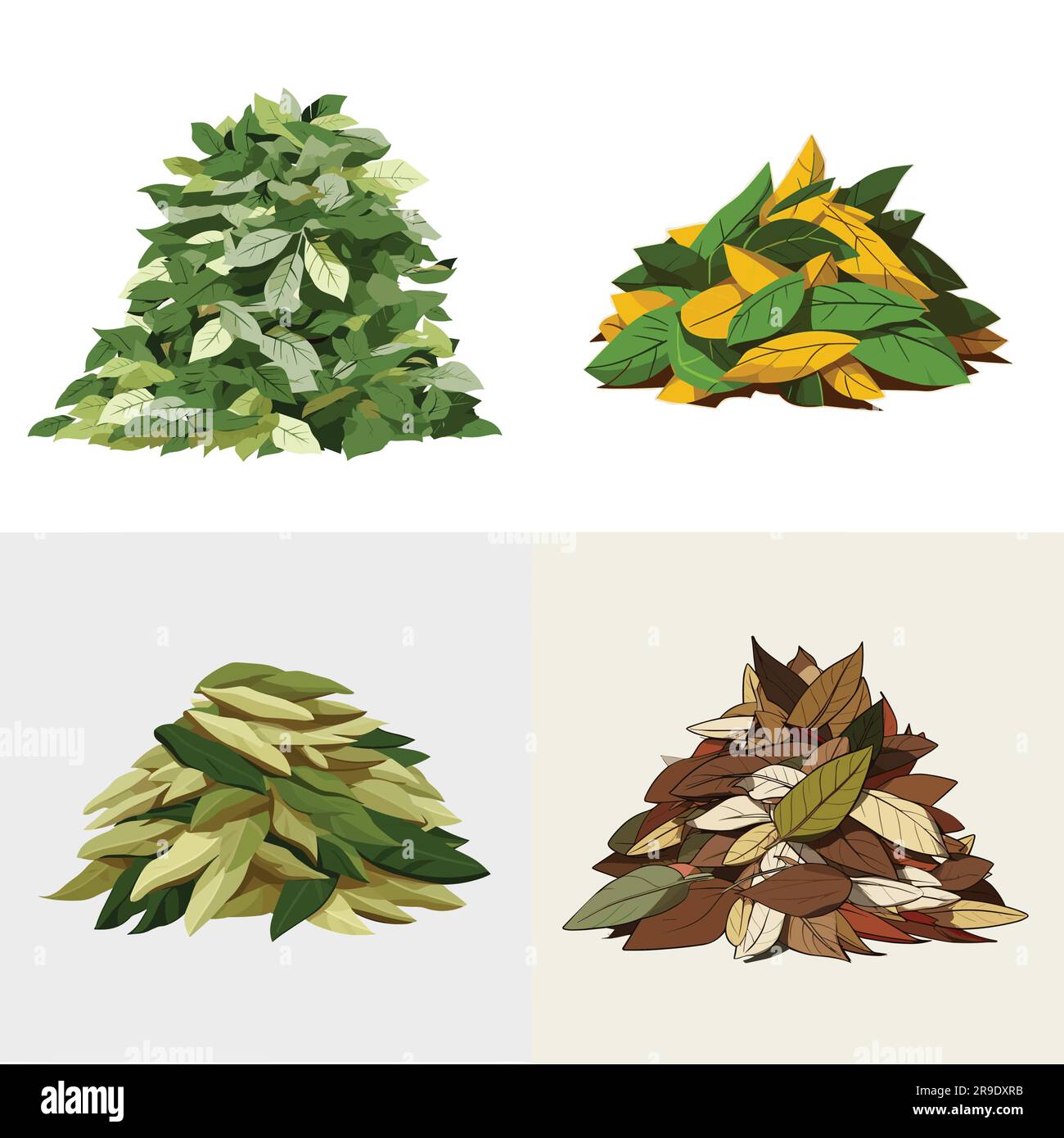 Cartoon Pile Of Leaves