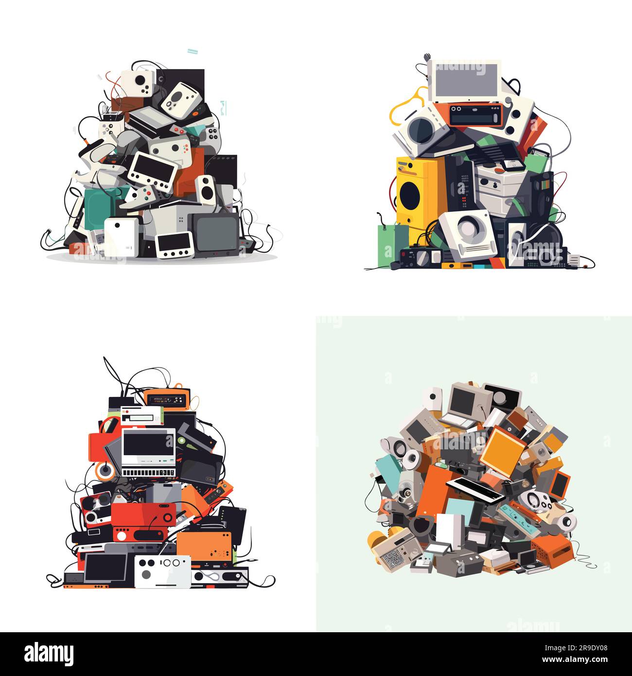 Device waste Stock Vector Images - Alamy