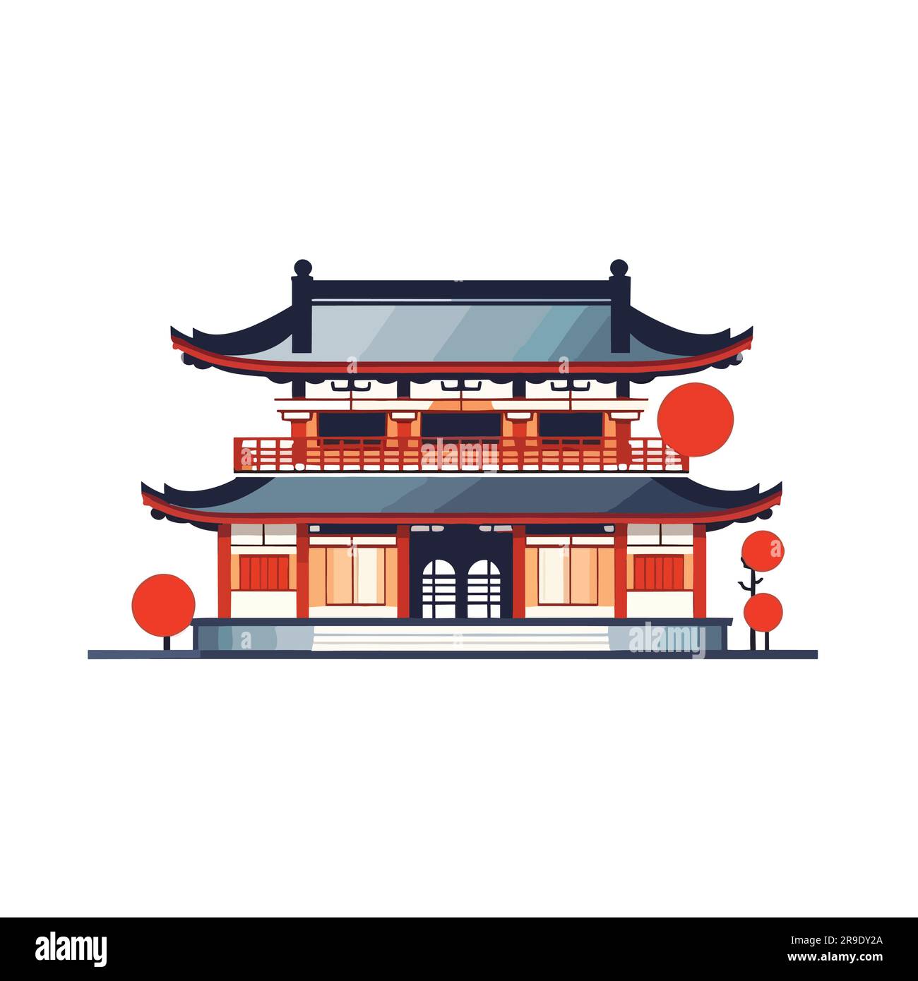 Traditional japanese house wall Stock Vector Images - Alamy