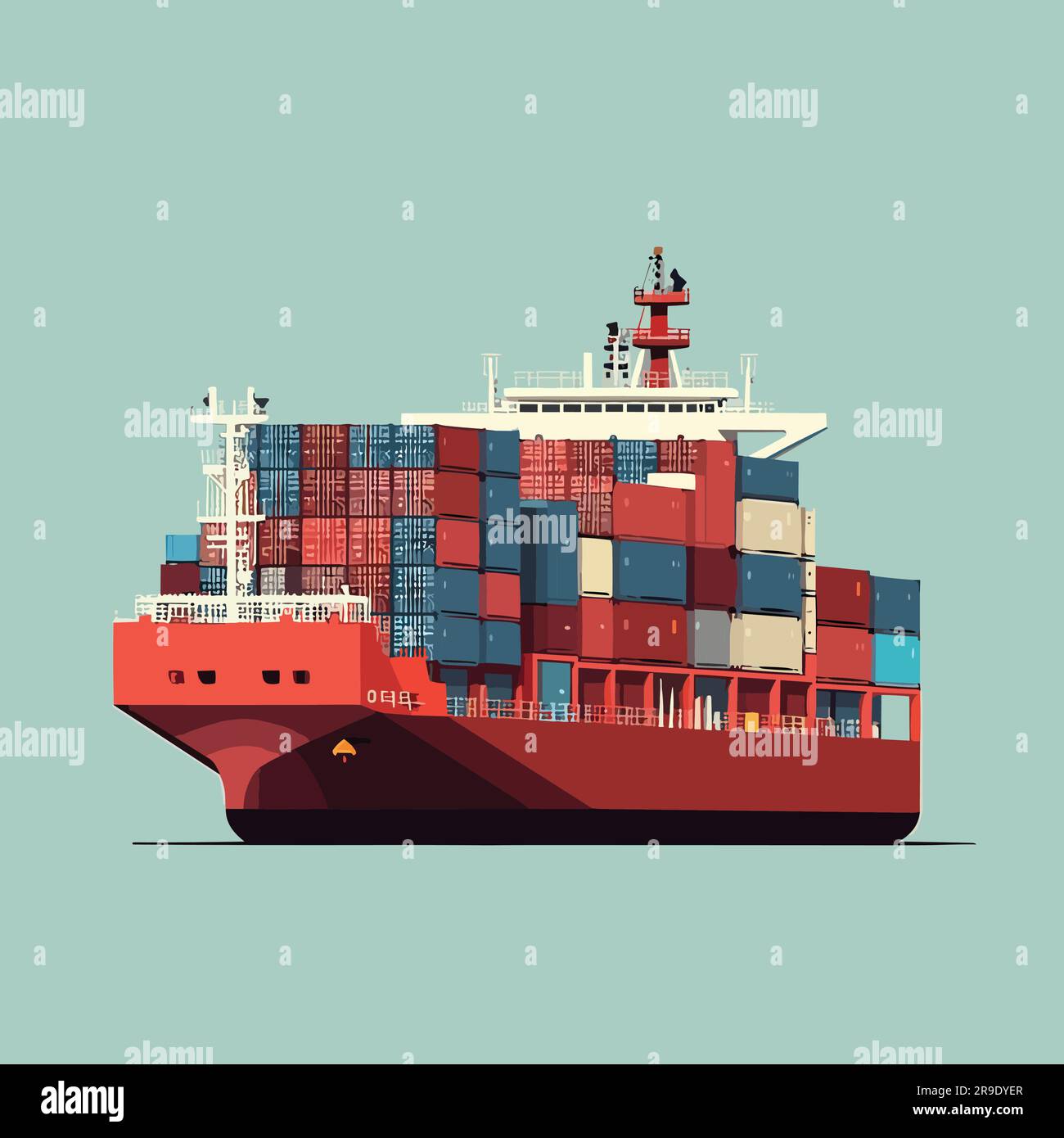 International trade port containers Stock Vector Images - Alamy
