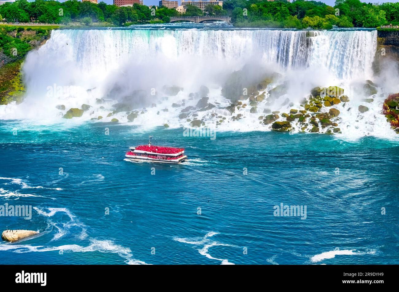 Niagara Falls, Ontario, Canada - June 17, 2023: Tour boat or small ...