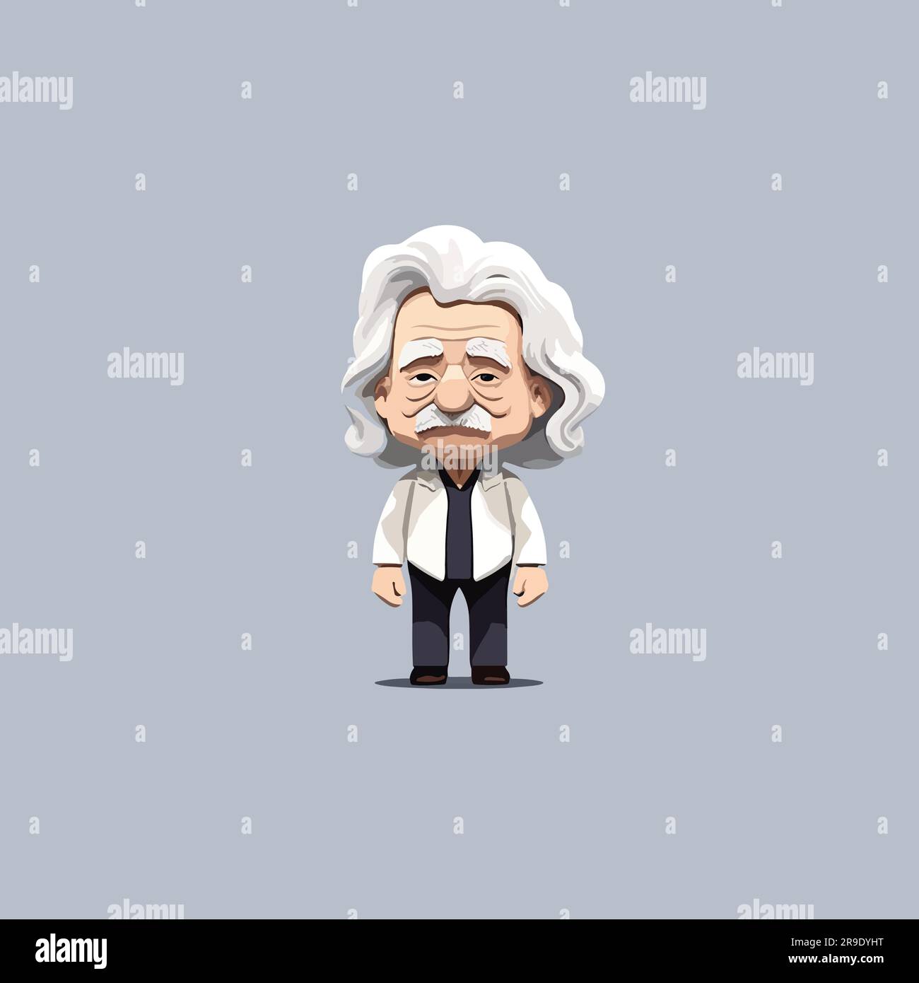 Einstein hair illustration hi-res stock photography and images - Alamy