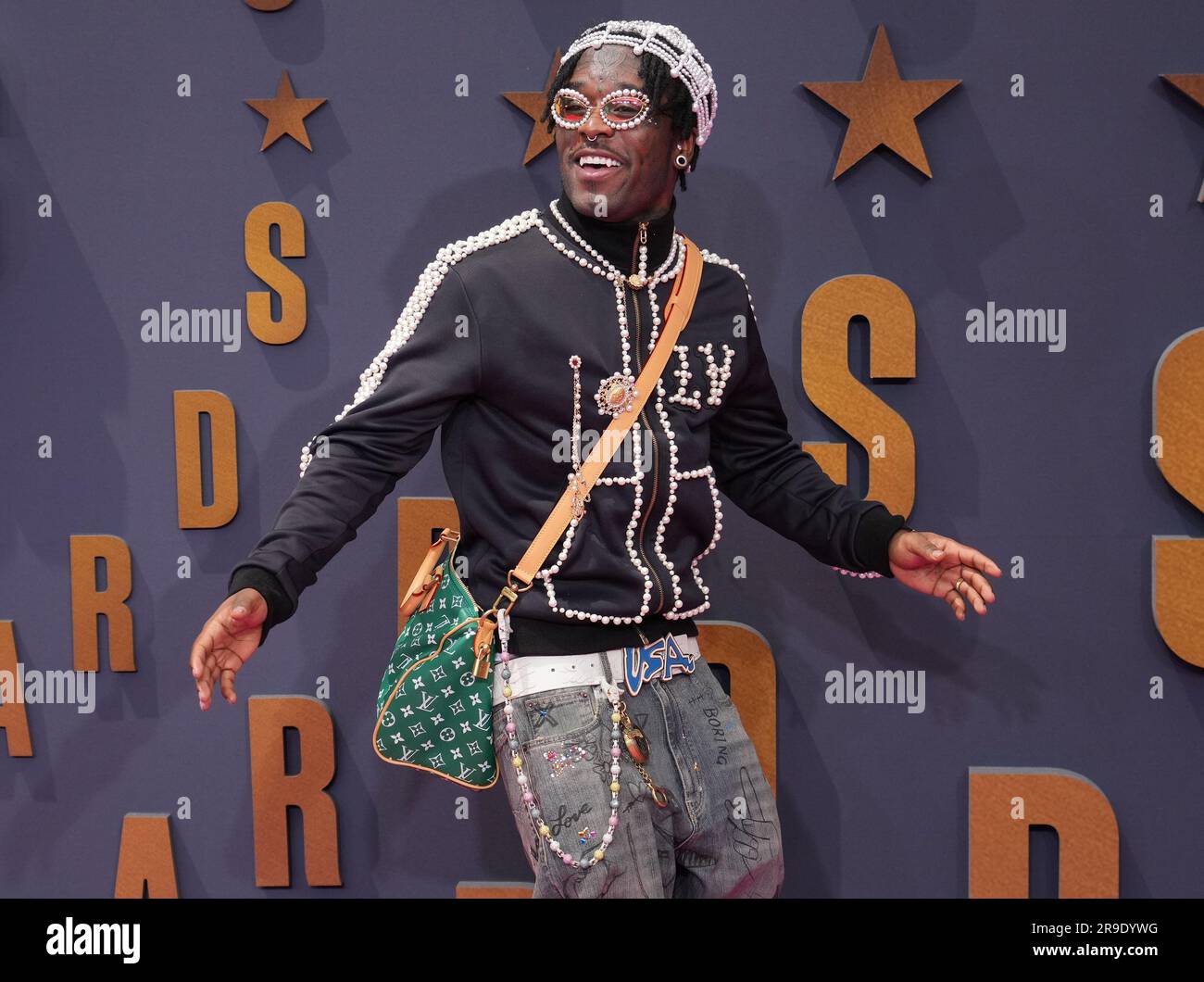 Los Angeles, USA. 25th June, 2023. Lil Uzi Vert arrives at the 2023 BET ...
