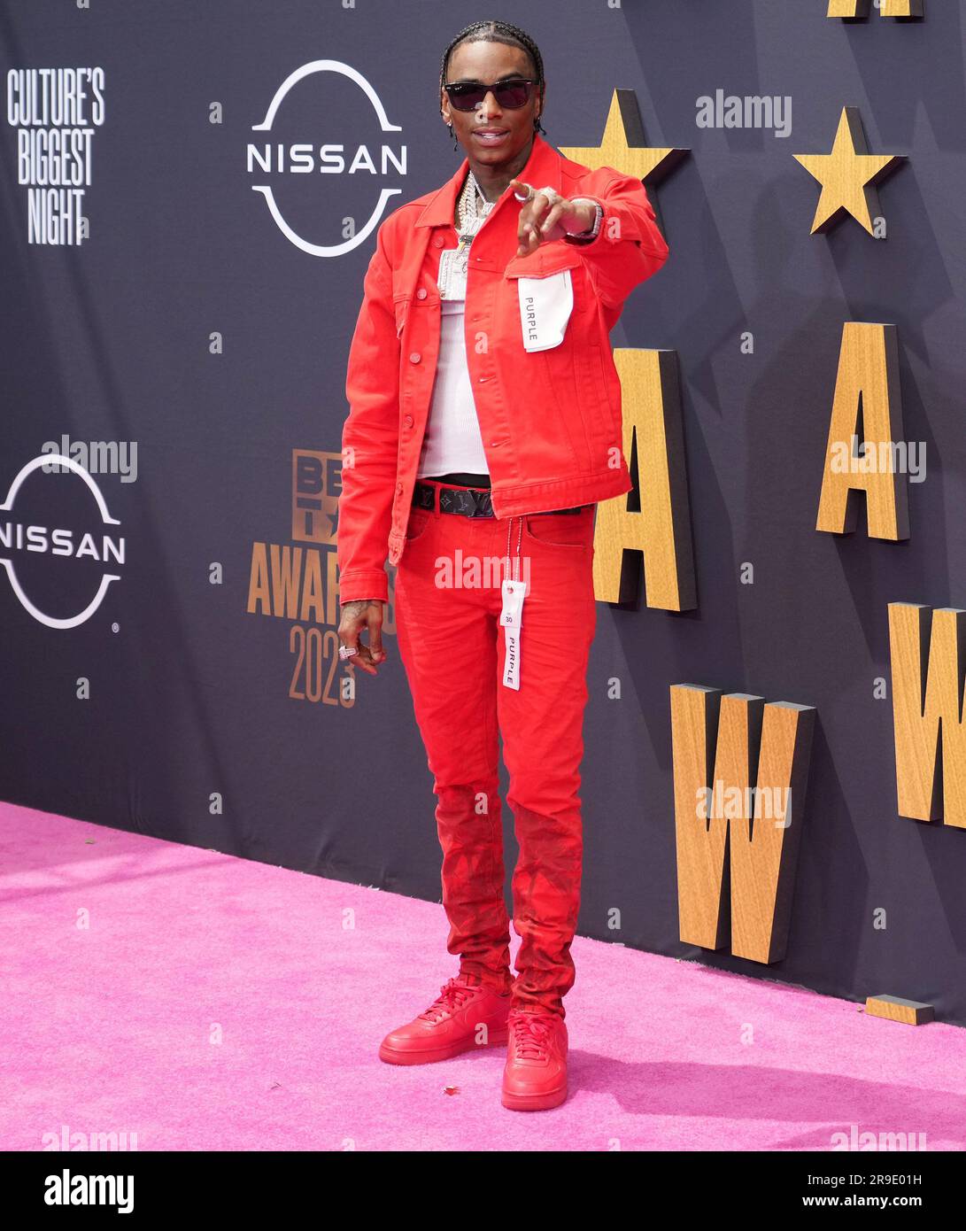 Los Angeles, USA. 25th June, 2023. Soulja Boy arrives at the 2023 BET ...