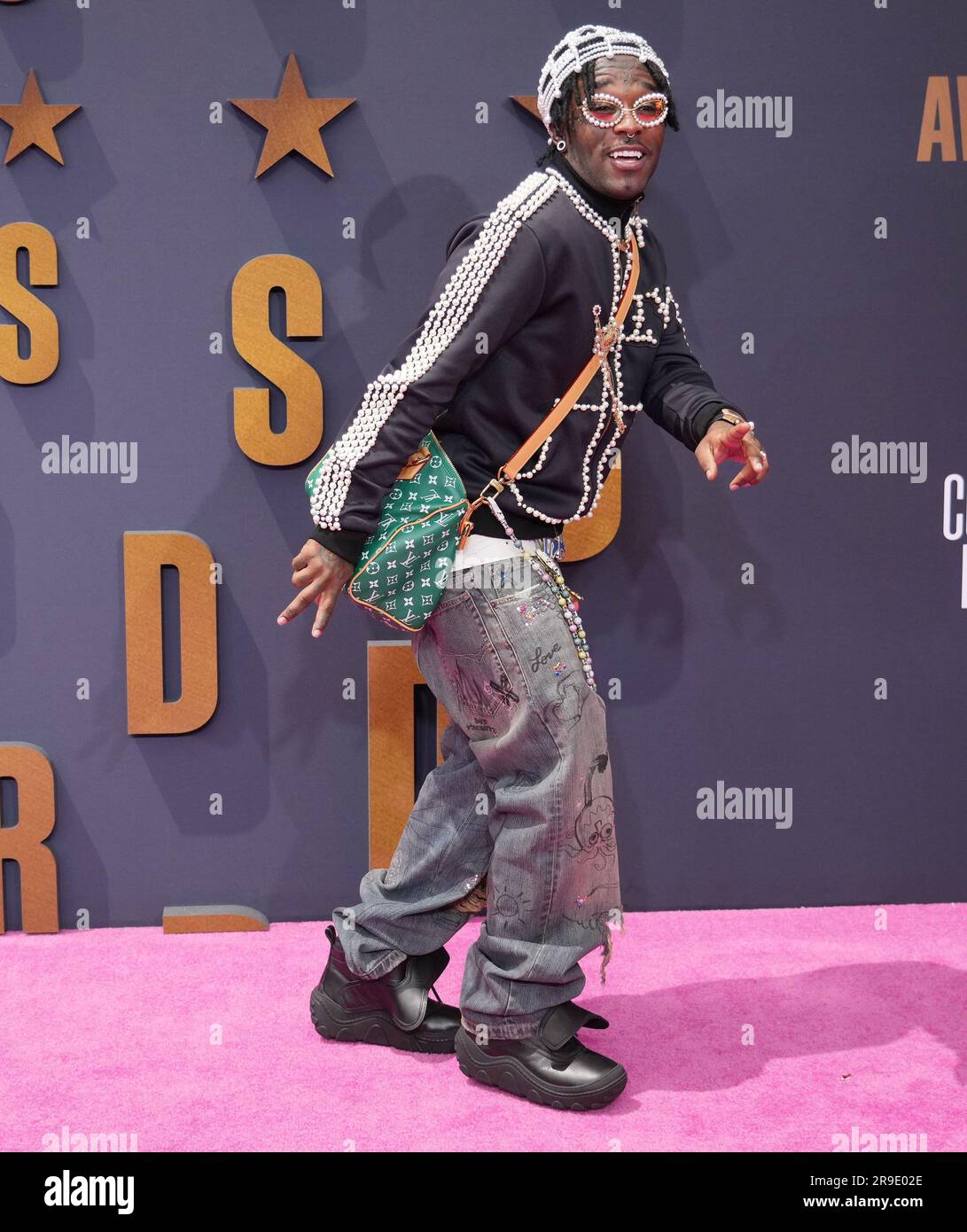 Los Angeles, USA. 25th June, 2023. Lil Uzi Vert arrives at the 2023 BET ...