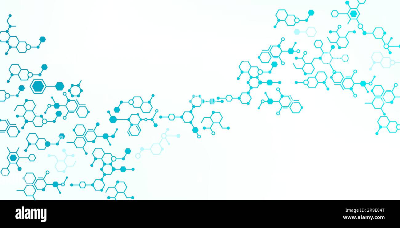 Molecule structure background, molecular science pattern. Molecular ...