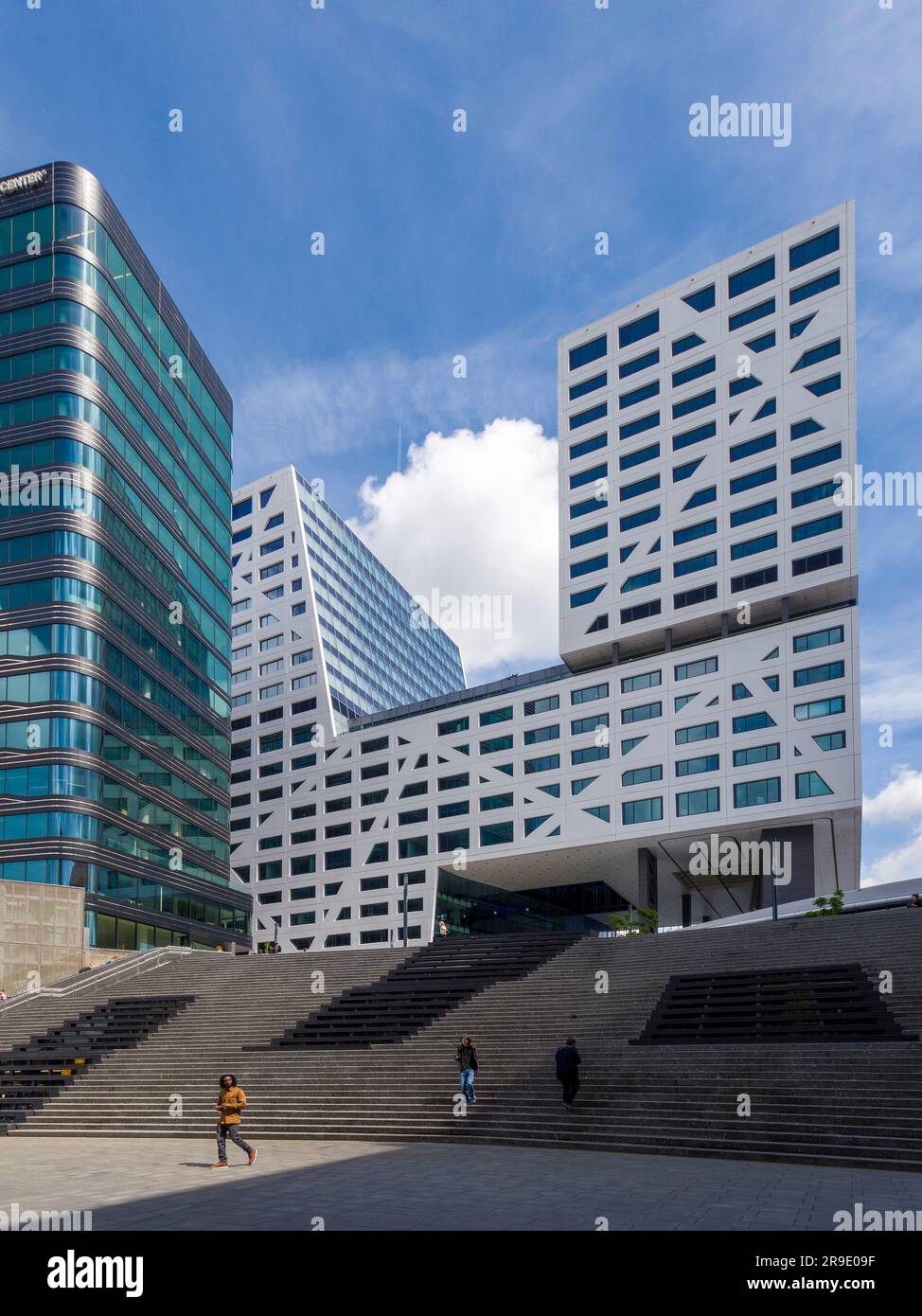 Modern architecture beside Utrecht Central railway station in the city ...