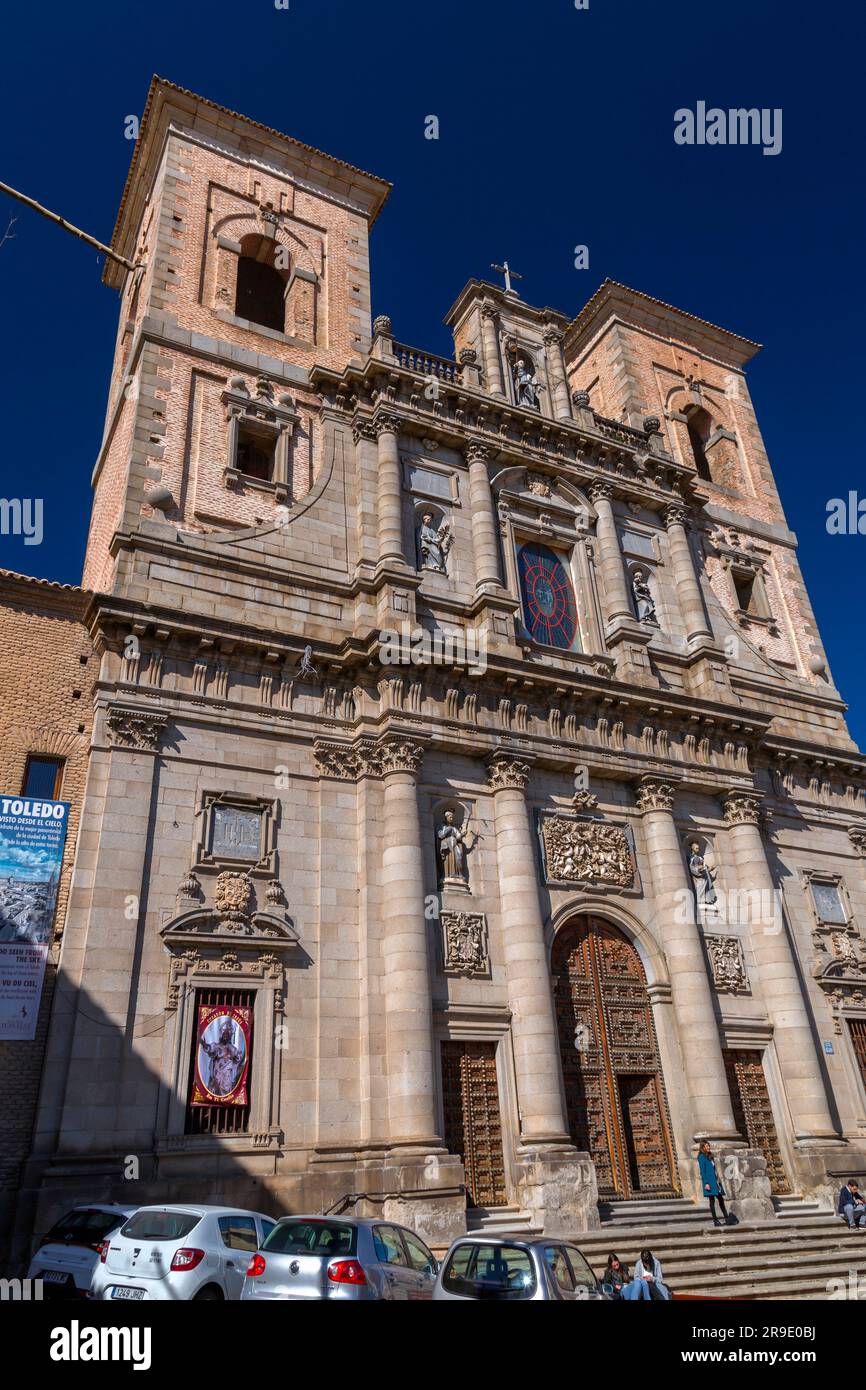 Toledo, Spain-FEB 17, 2022: The Church of San Ildefonso, Iglesia de San ...
